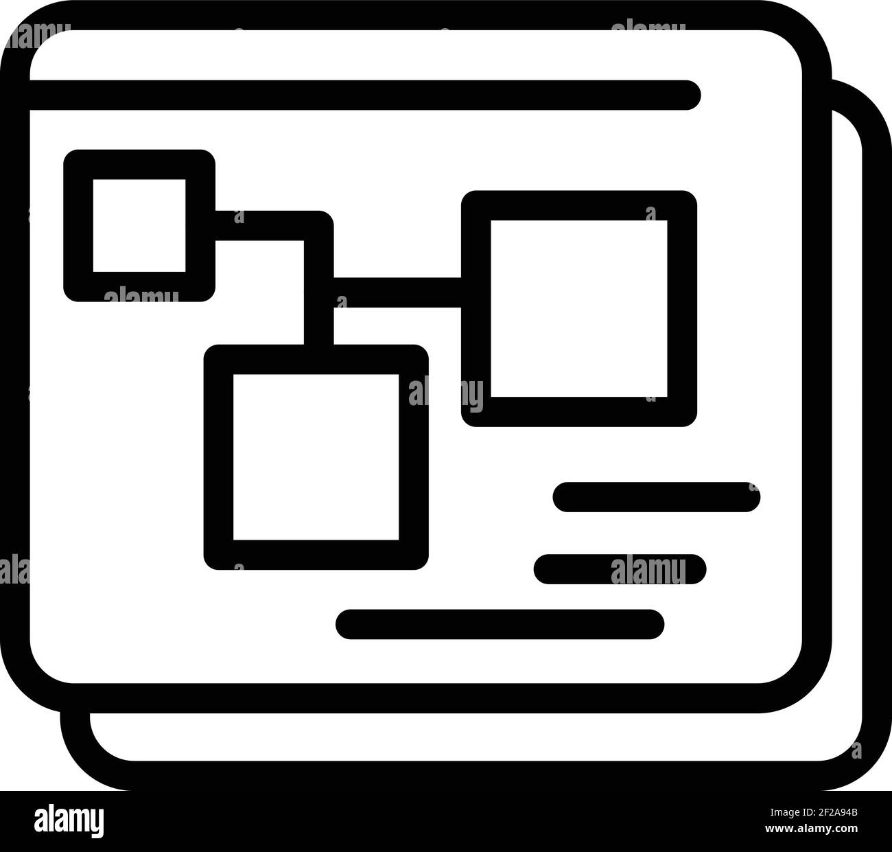 Scheme interface icon. Outline Scheme interface vector icon for web ...