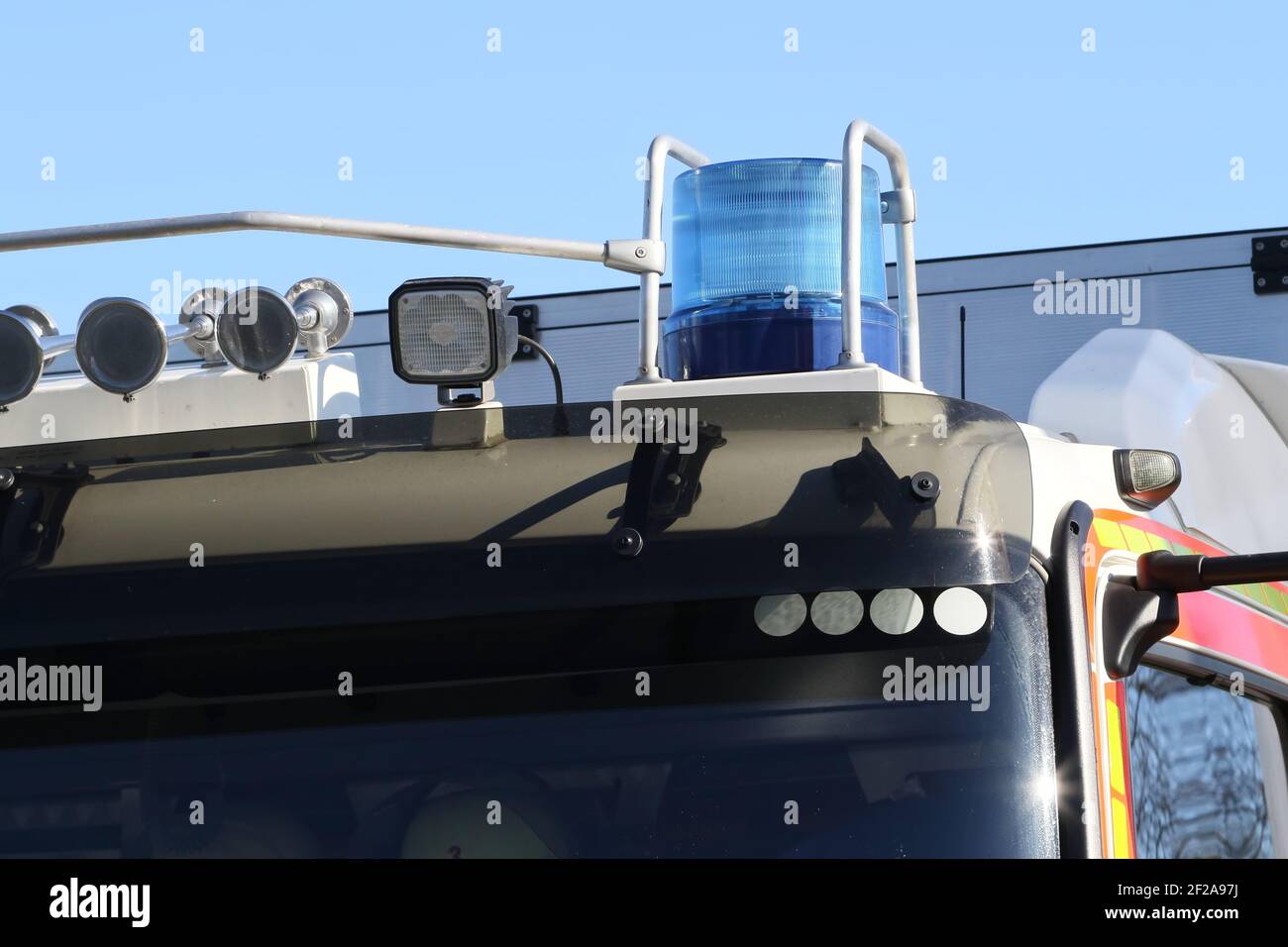 modern German emergency fire brigade truck Stock Photo - Alamy