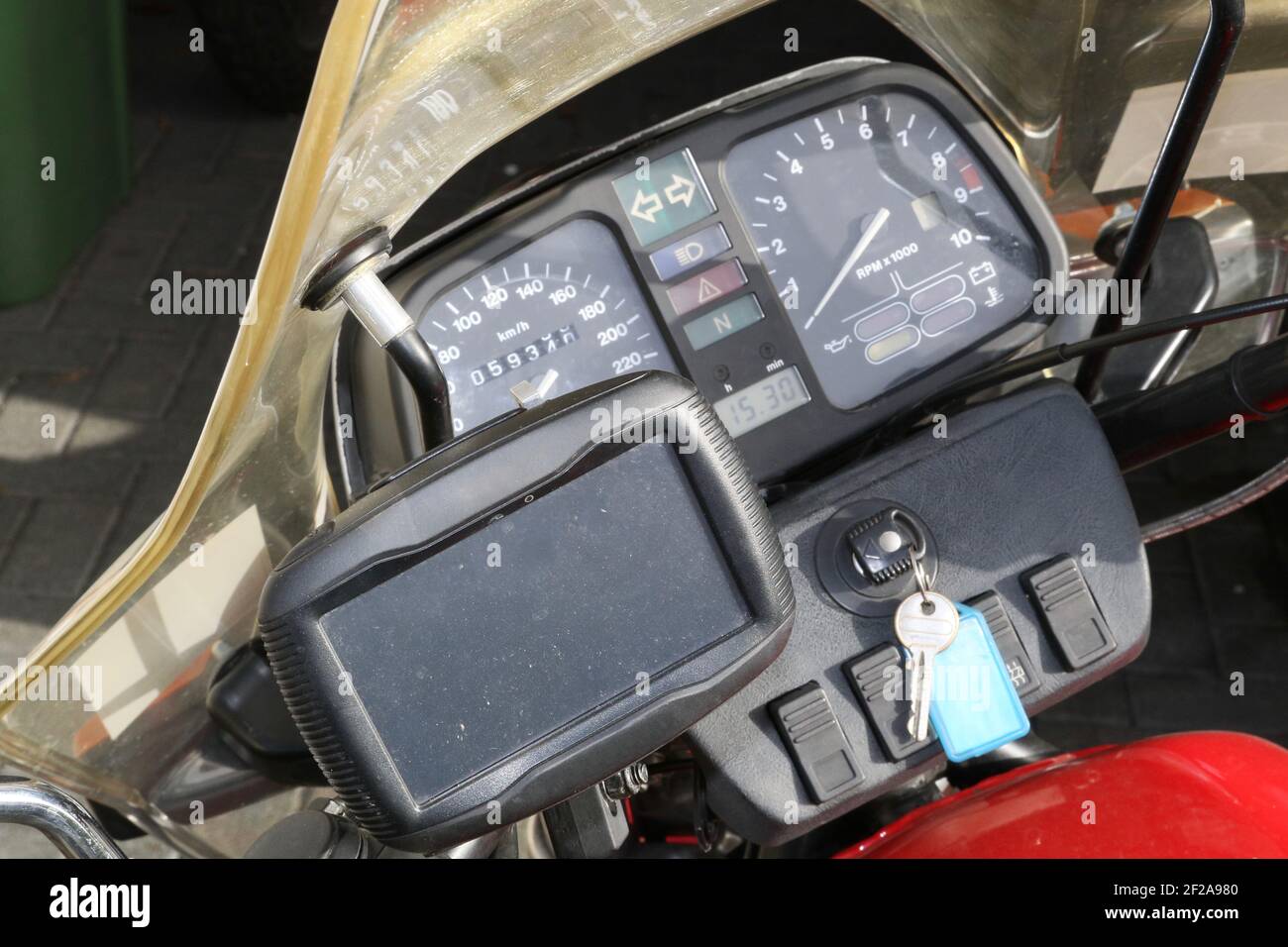 speedometer of a motorcycle Stock Photo - Alamy