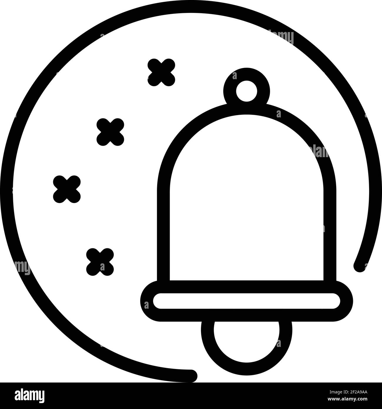 Bell notification interface icon. Outline Bell notification interface ...