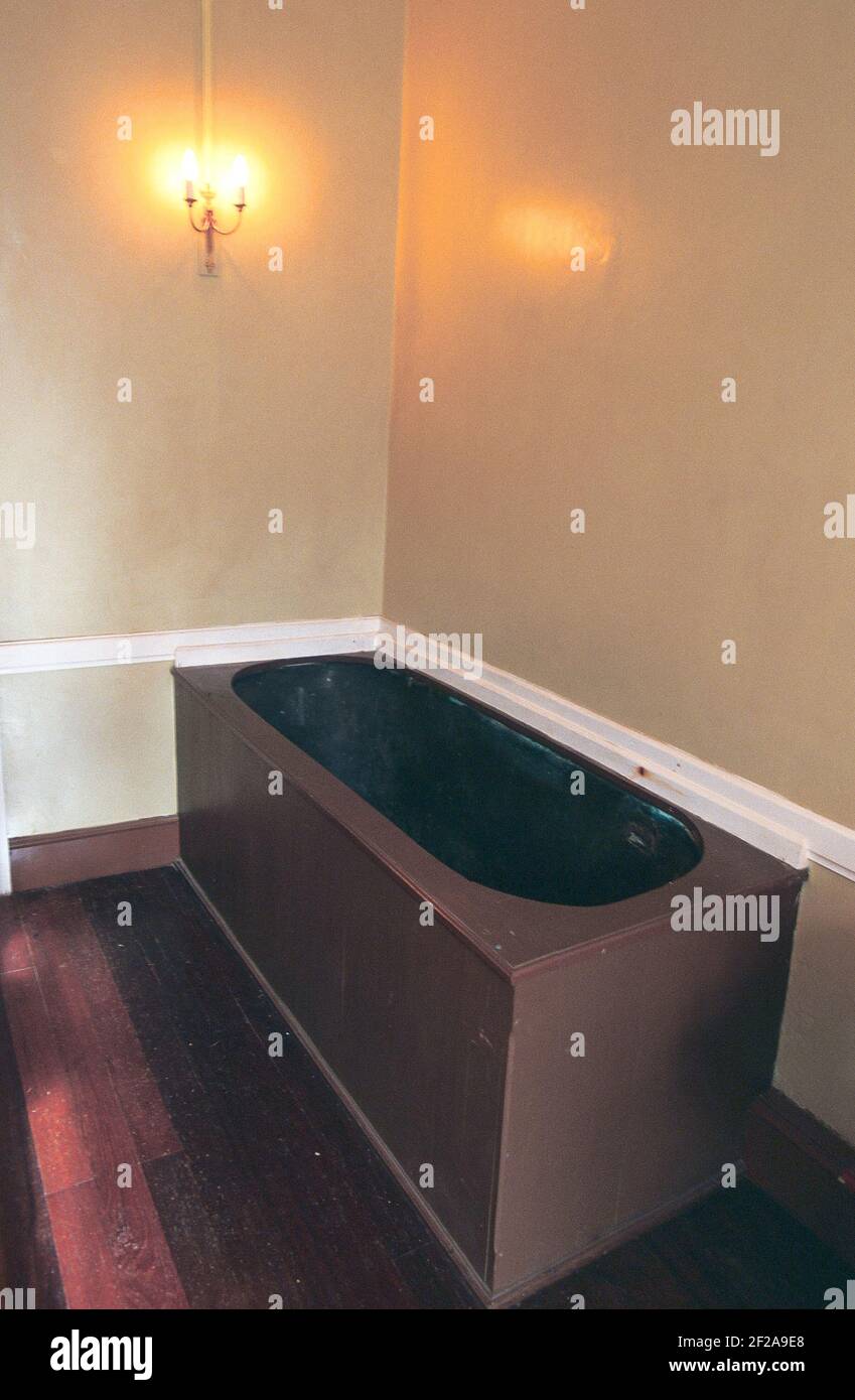 The bathroom, Longwood house, The island of Saint Helena, Napoleon, the ...