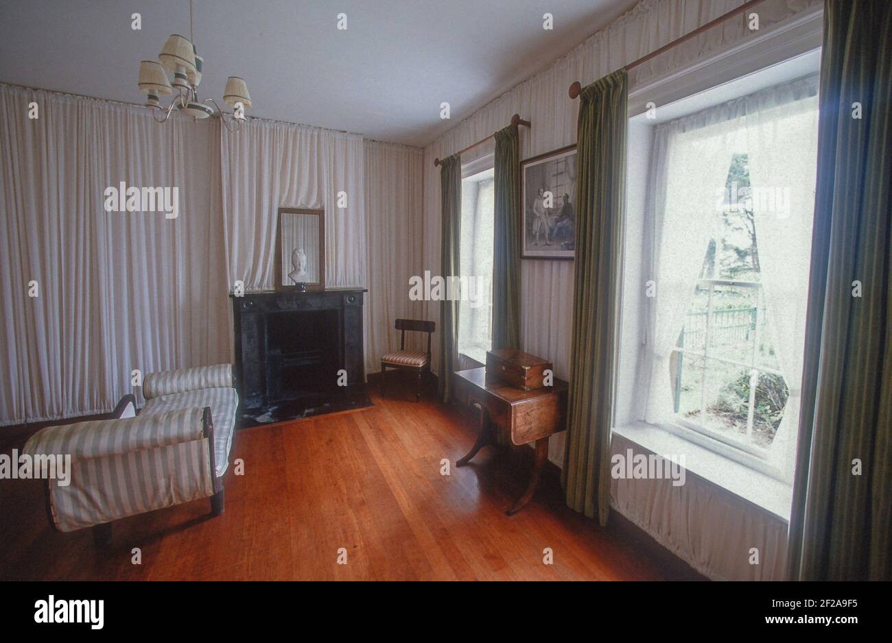 The emperor's room, Longwood house, The island of Saint Helena ...