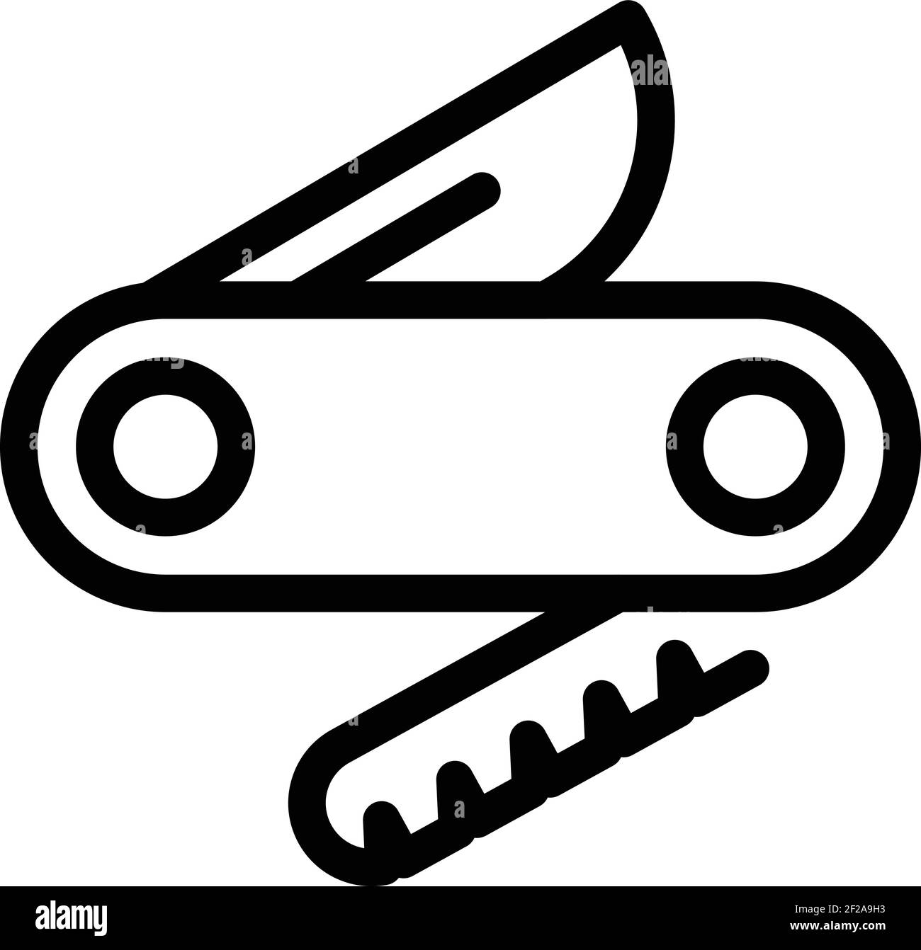 Multitool linear icon. Outline multitool linear vector icon for web ...