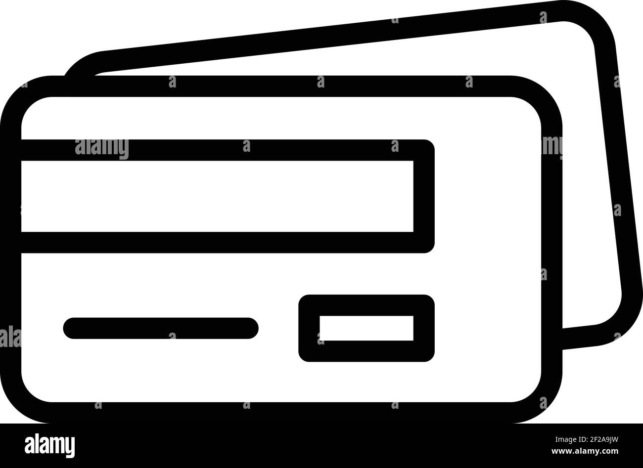 Credit card interface icon. Outline Credit card interface vector icon ...