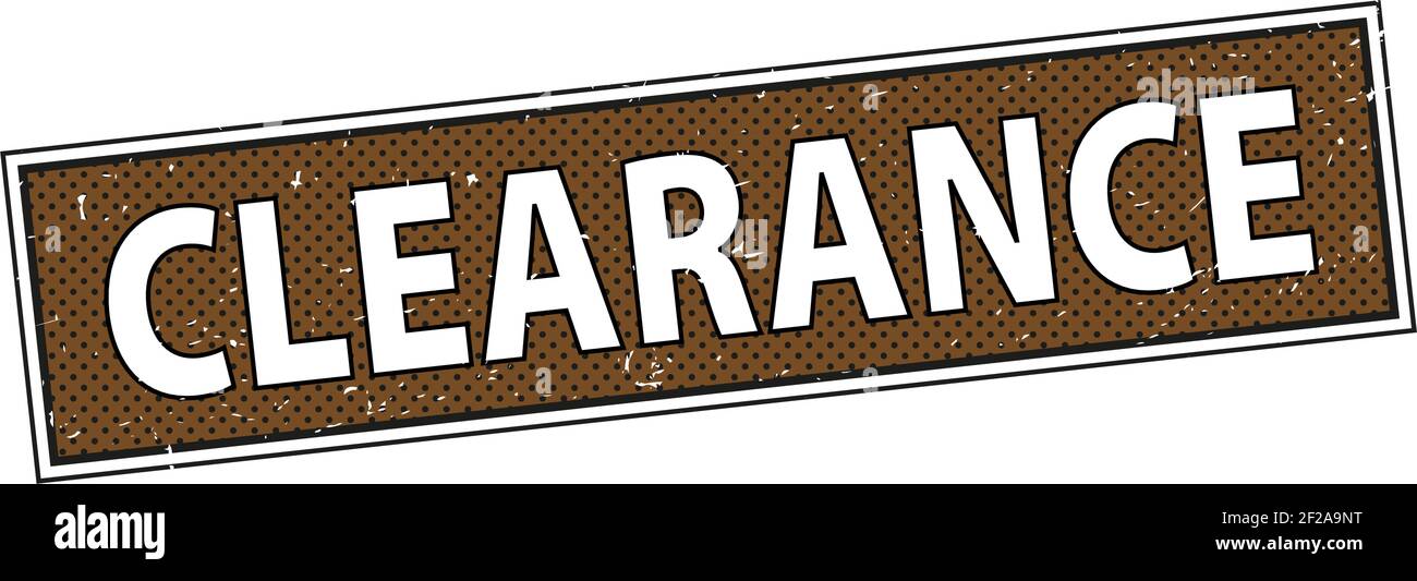 Grunge rubber stamp with word clearance inside ,vector illustration ...