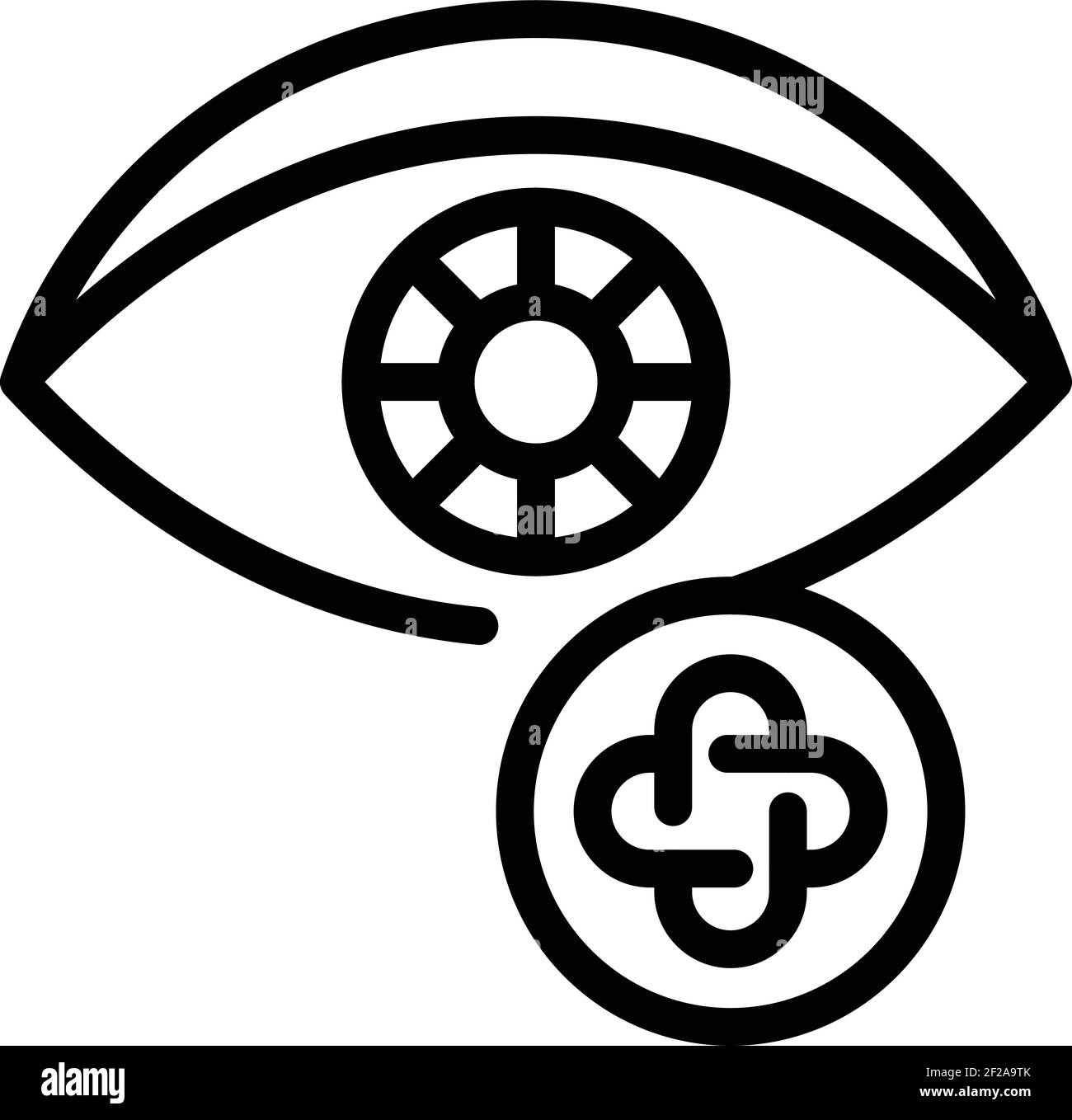 Optometry icon. Outline Optometry vector icon for web design isolated ...