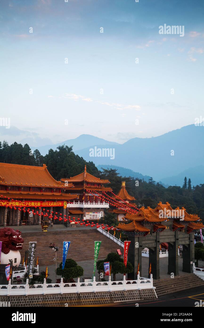 Taiwan, Nantou, Sun Moon Lake, Wenwu Temple Stock Photo - Alamy