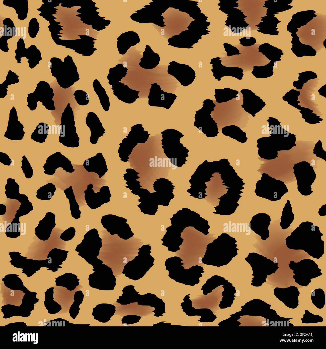 Seamless leopard skin pattern for cool background Stock Vector Image ...