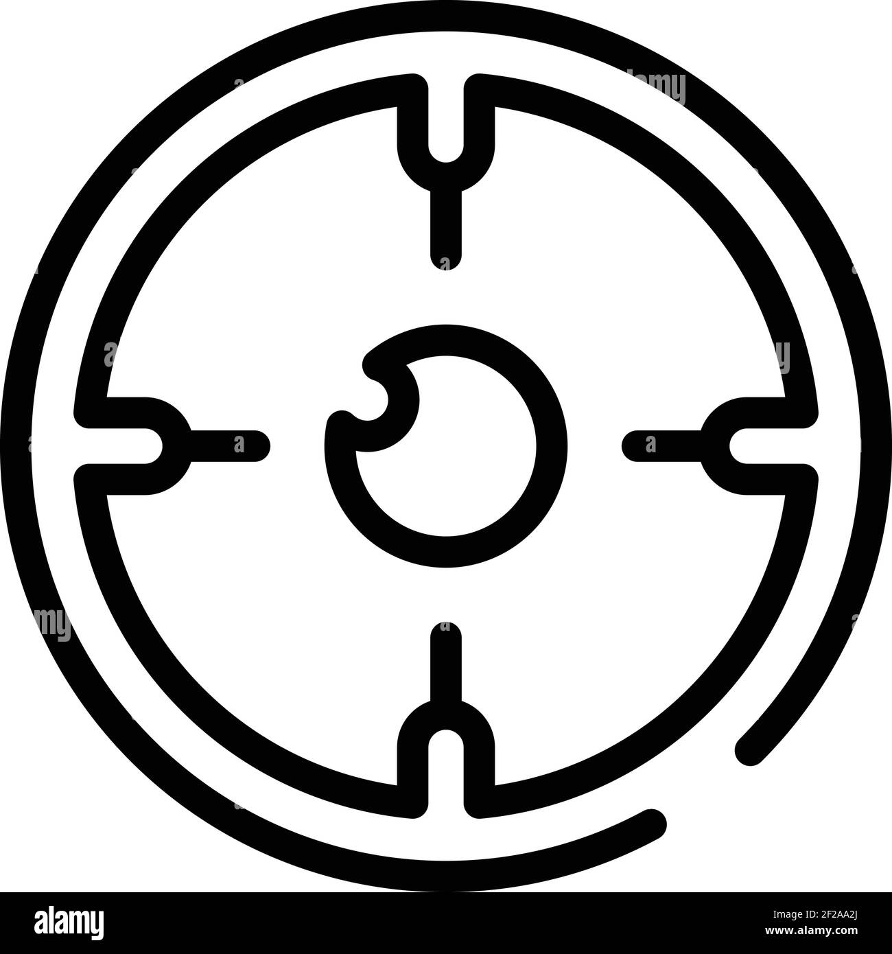 Eye micro surgery icon. Outline Eye micro surgery vector icon for web ...