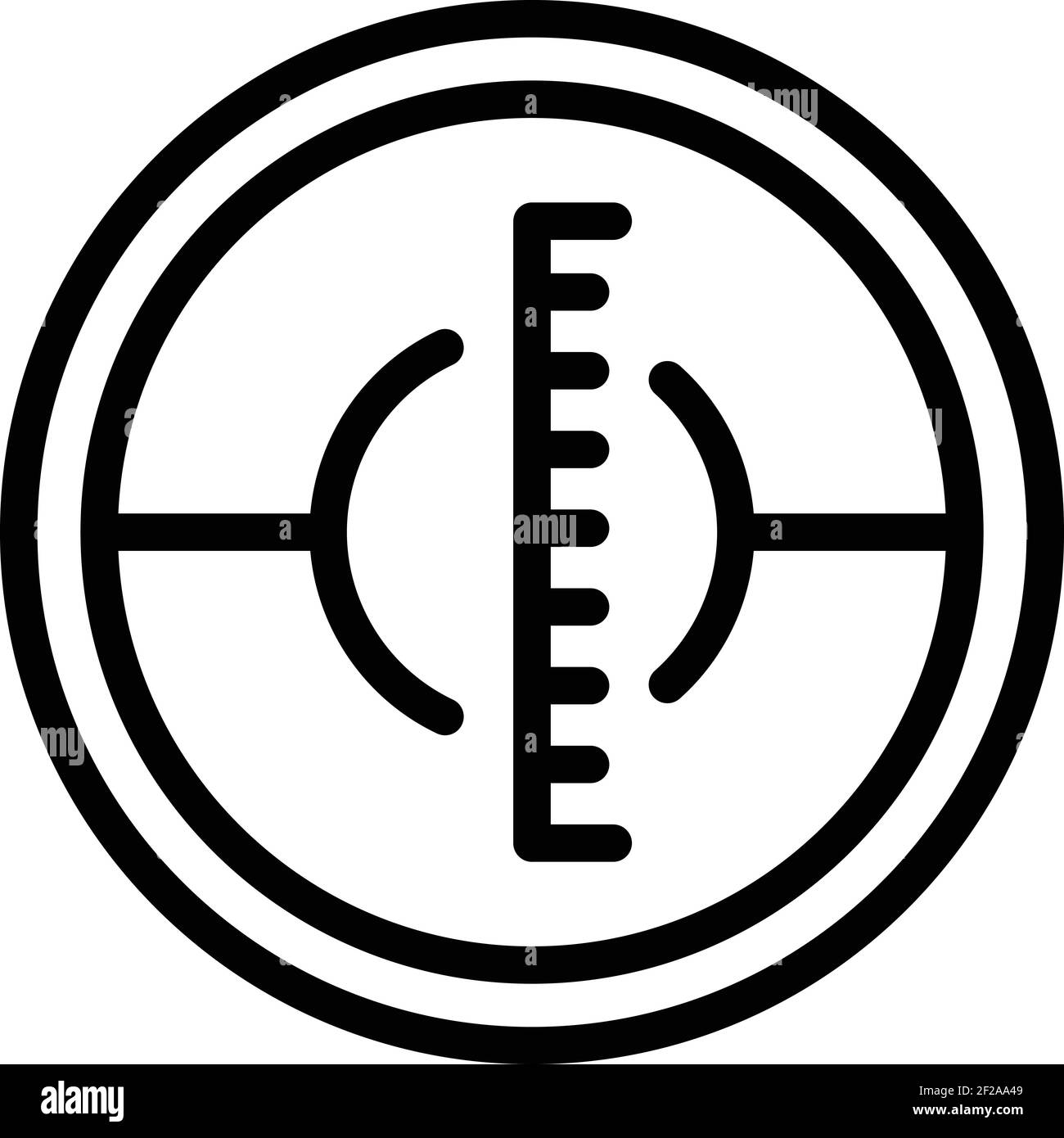Target mark reticle crosshair icon hi-res stock photography and images ...