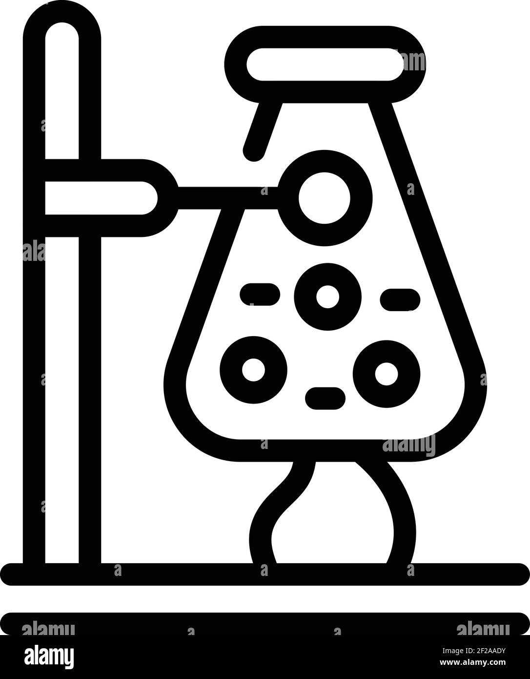 Boiling flask icon. Outline Boiling flask vector icon for web design ...