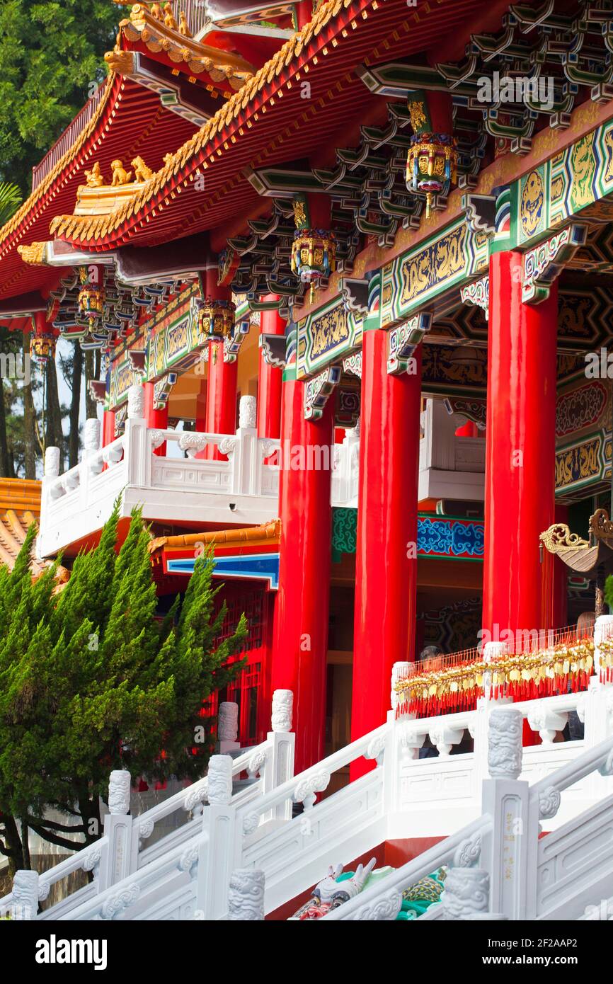 Taiwan, Nantou, Sun Moon Lake, Wenwu Temple Stock Photo - Alamy