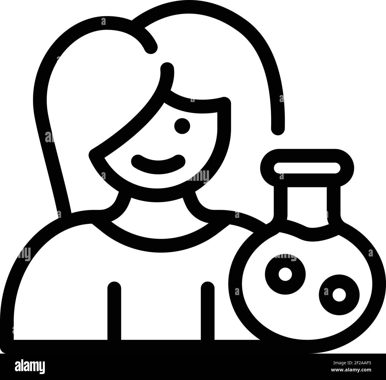 Research scientist icon. Outline Research scientist vector icon for web ...