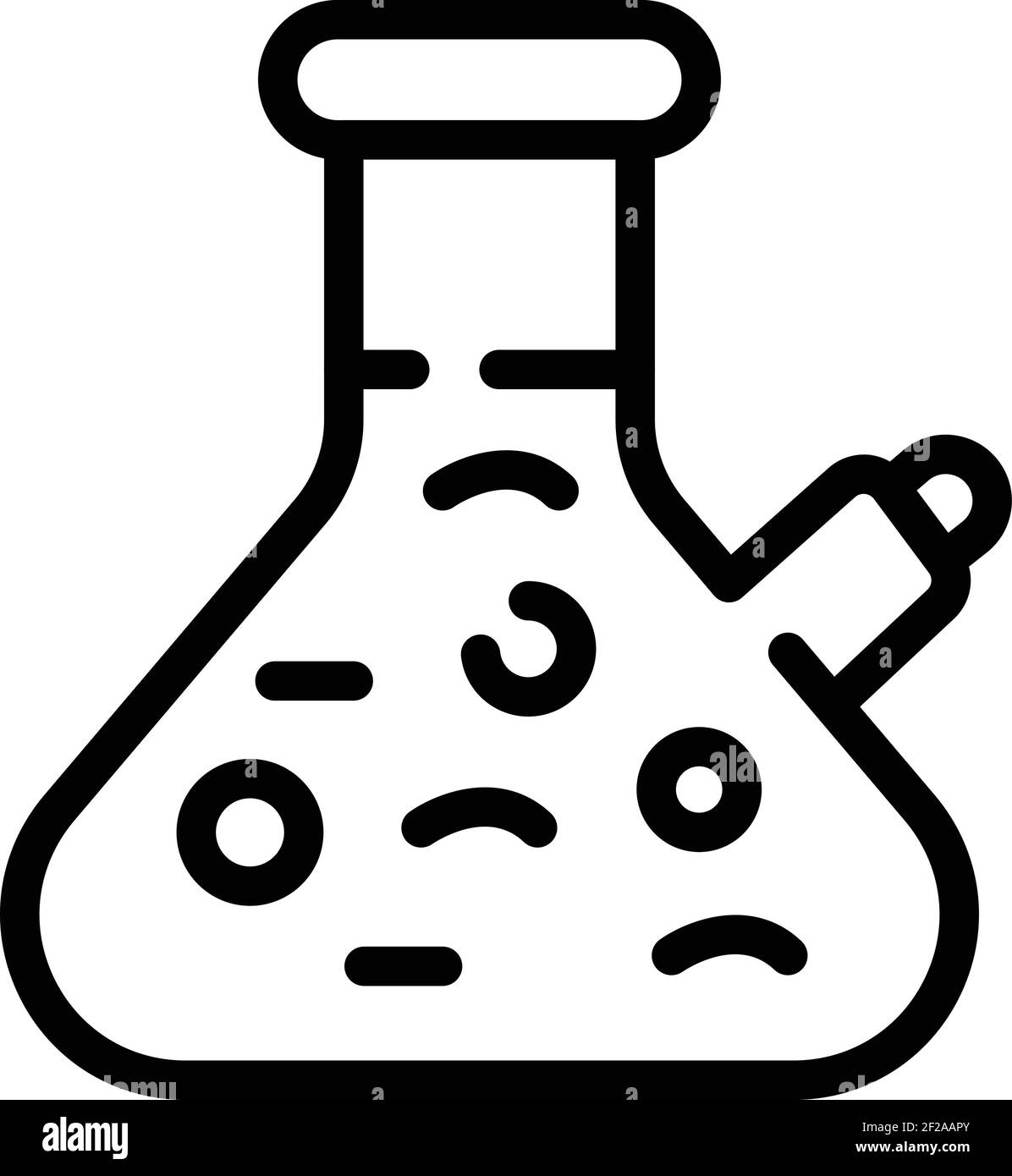 Boiling flask icon. Outline Boiling flask vector icon for web design ...