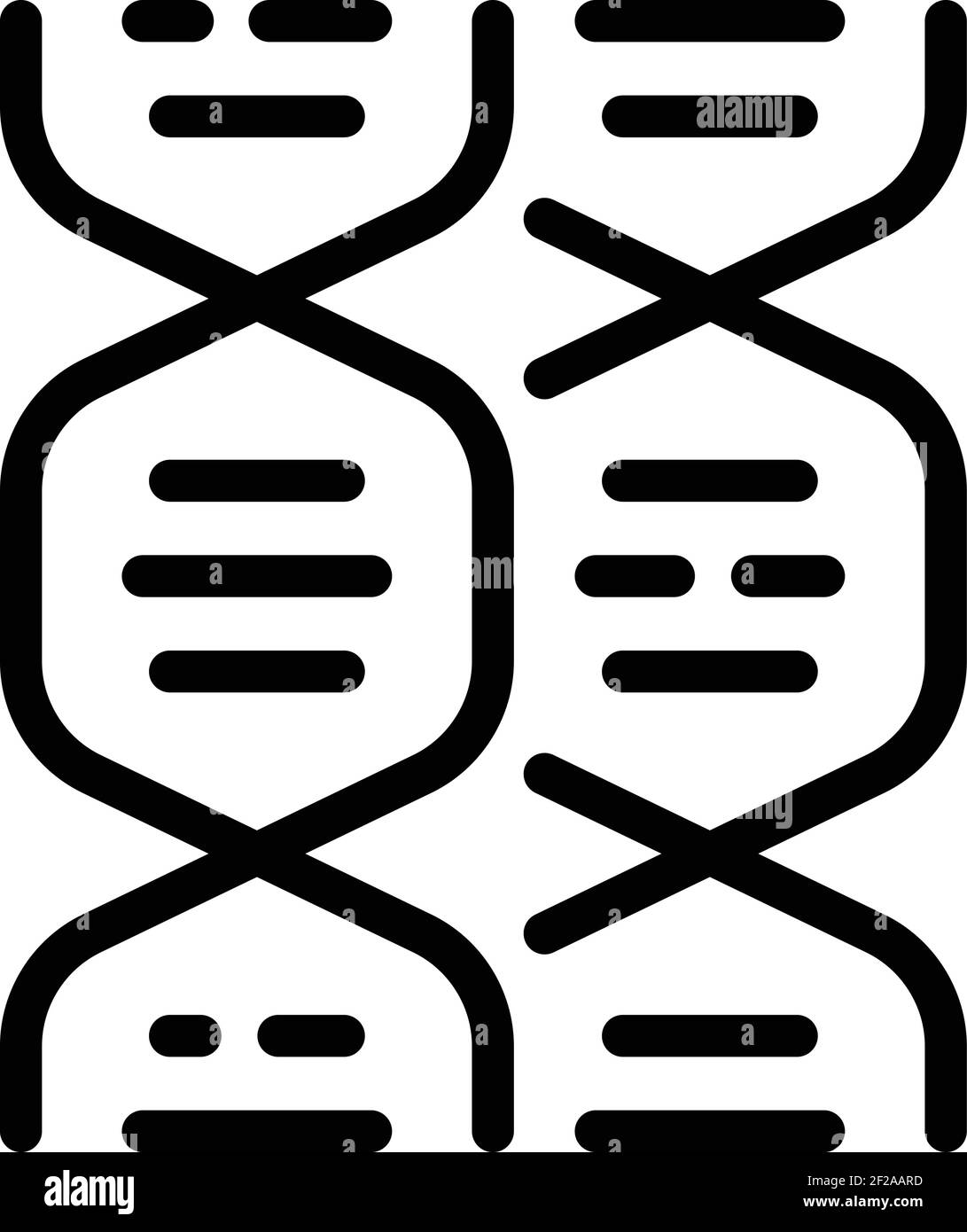 Scientist dna icon. Outline Scientist dna vector icon for web design ...