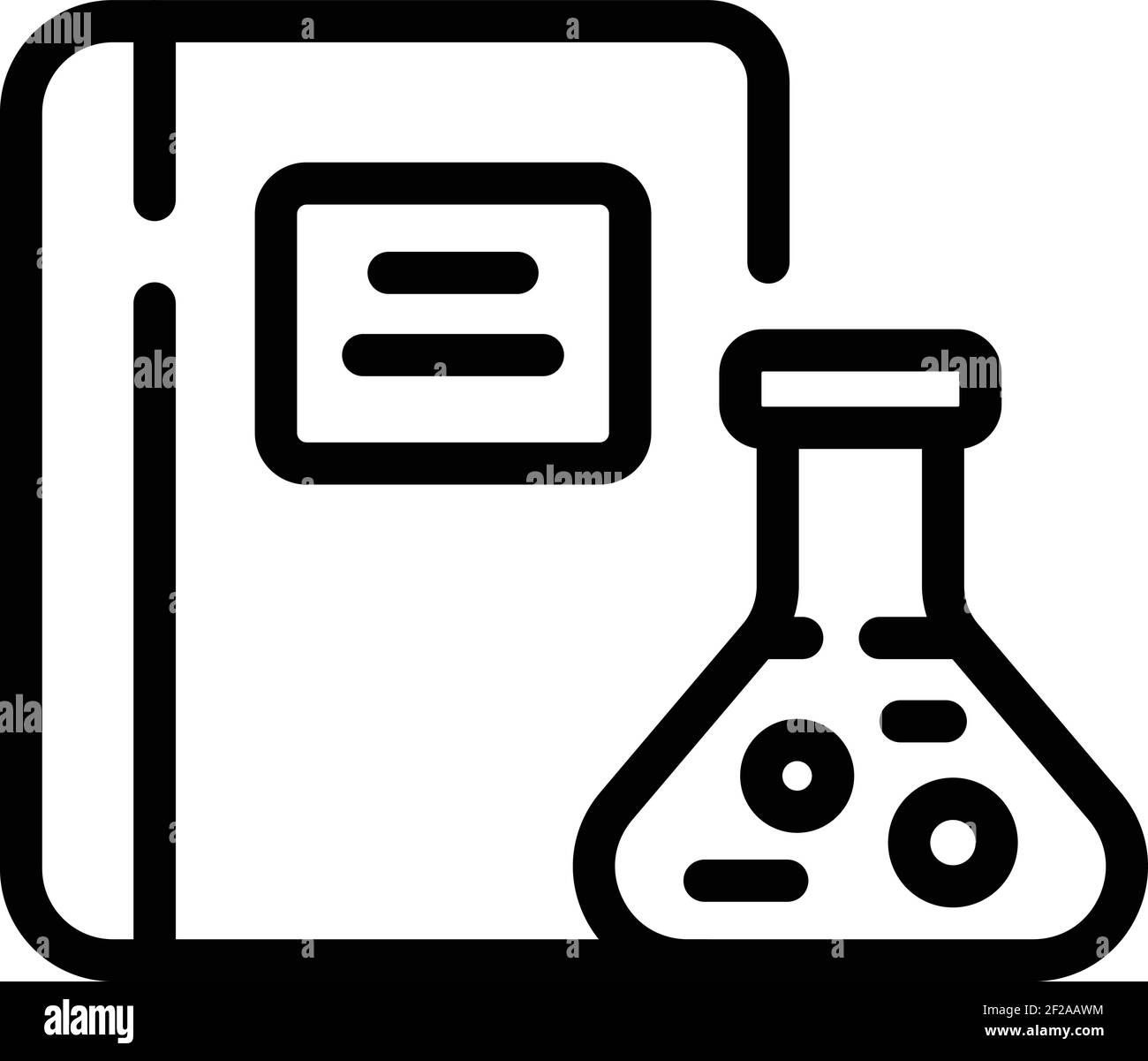 Scientist notebook icon. Outline Scientist notebook vector icon for web ...