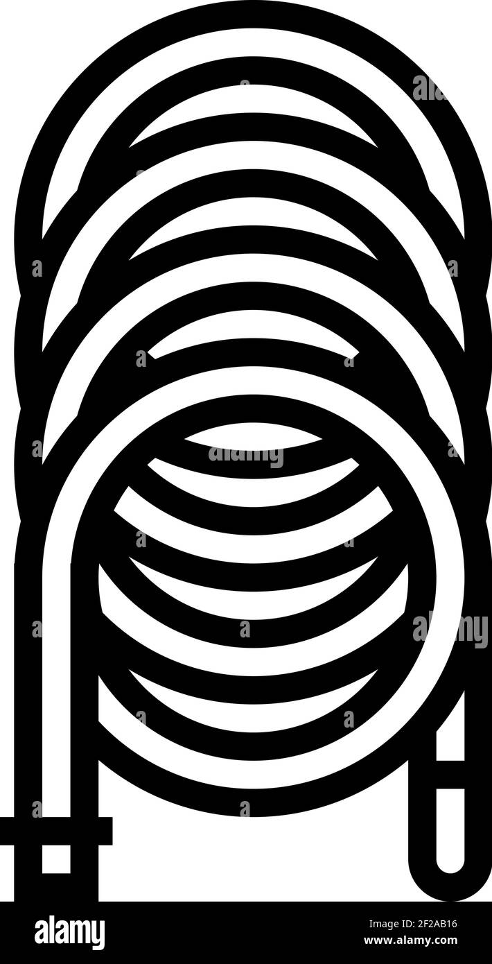 Spiral pressure air hose Stock Vector Images - Alamy