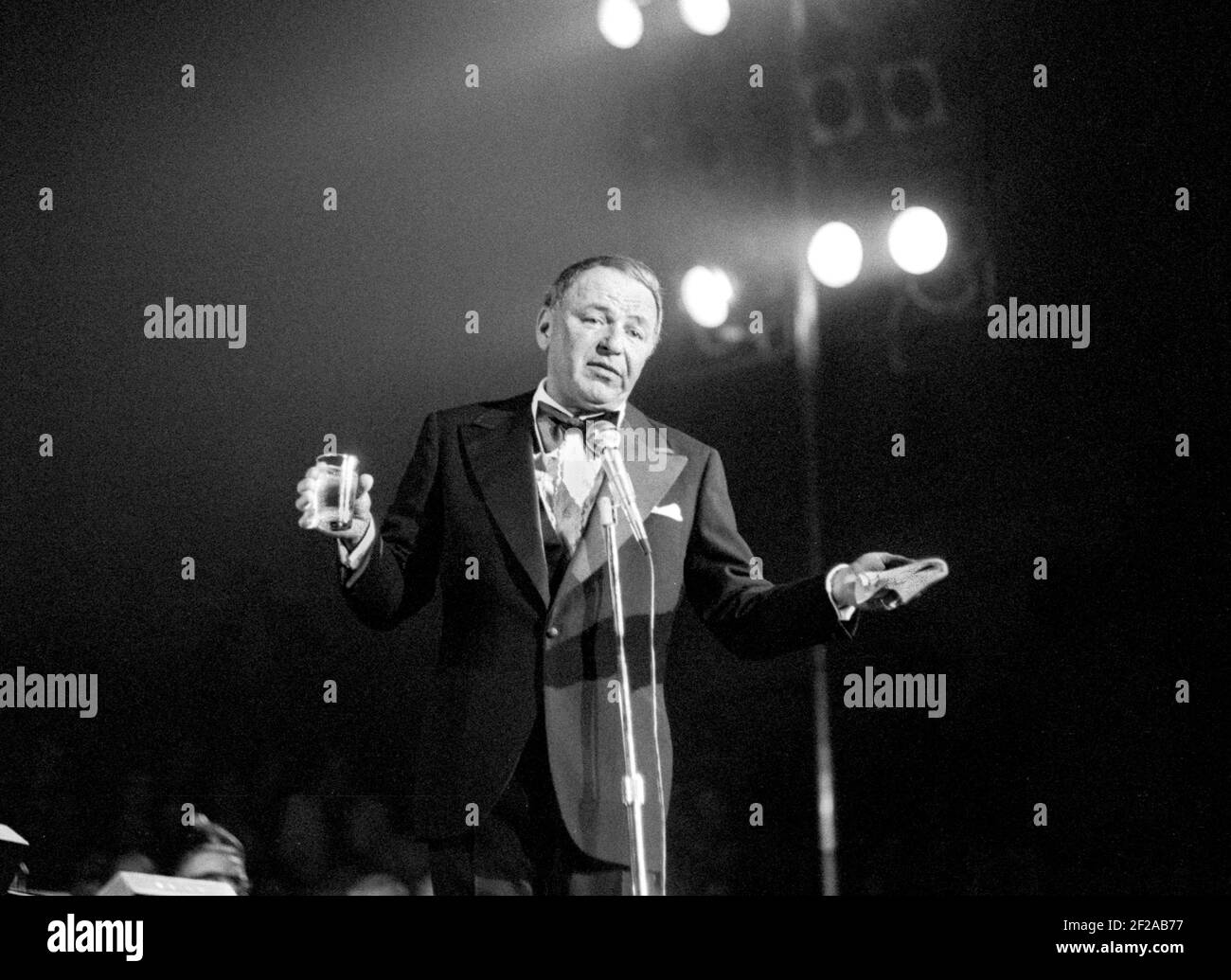 Frank Sinatra performs live on stage at Concertgebouw in Amsterdam ...