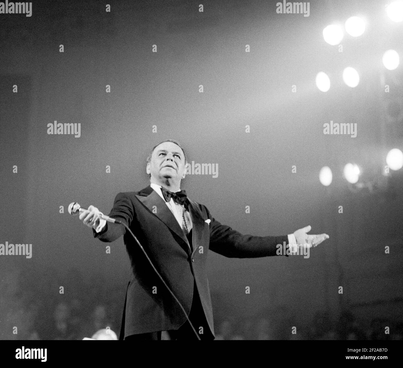 Frank Sinatra performs live on stage at Concertgebouw in Amsterdam ...