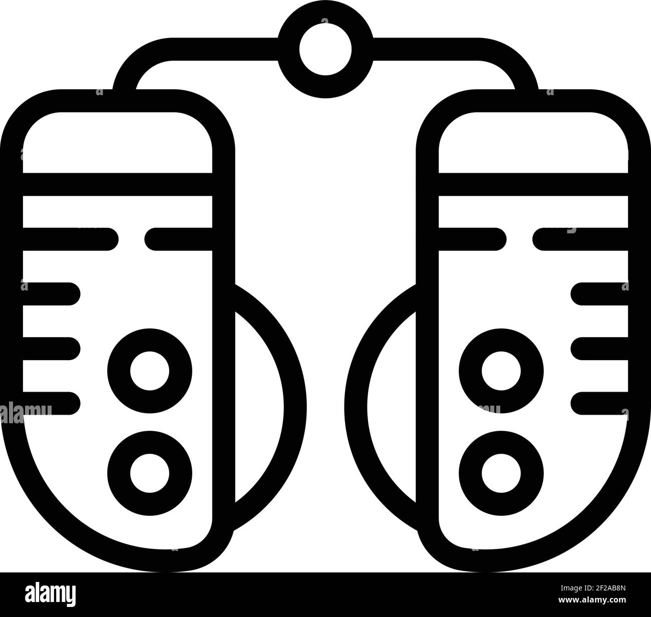 Optometry device icon. Outline Optometry device vector icon for web ...