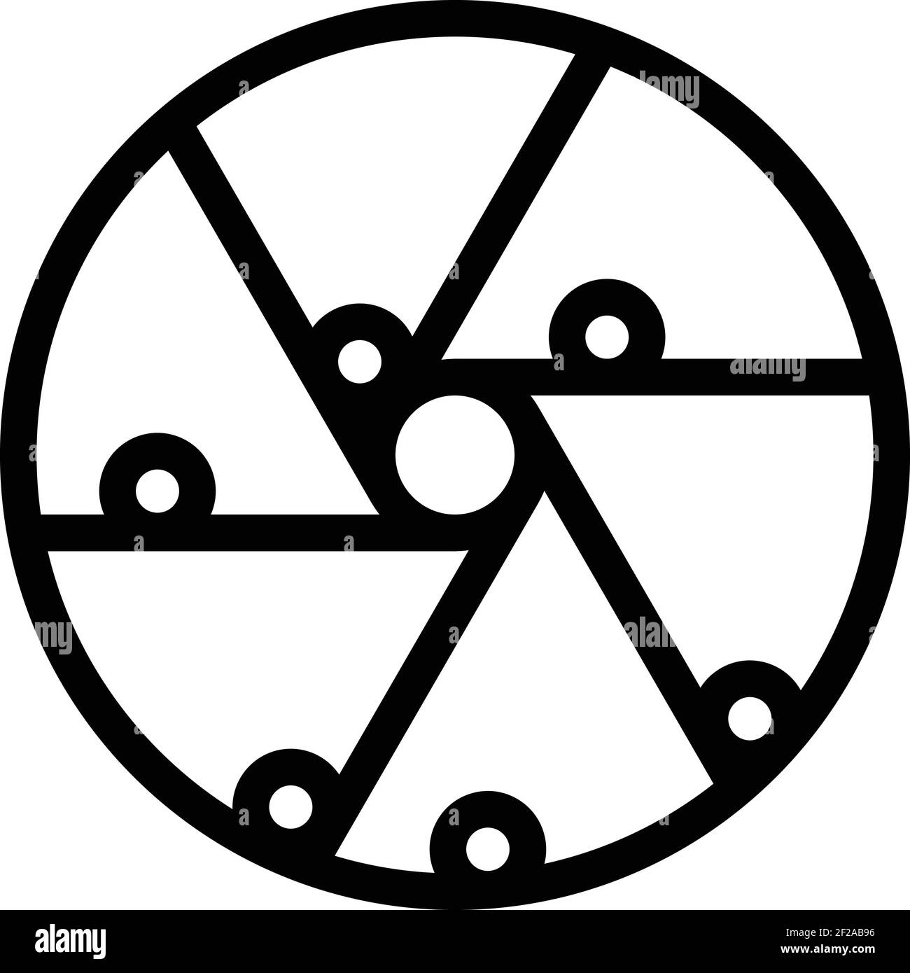 Perpetual motion balls icon. Outline Perpetual motion balls vector icon ...