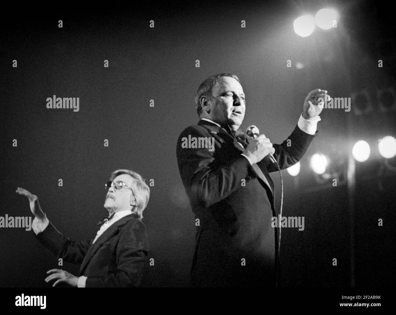 Frank Sinatra performs live on stage at Concertgebouw in Amsterdam ...