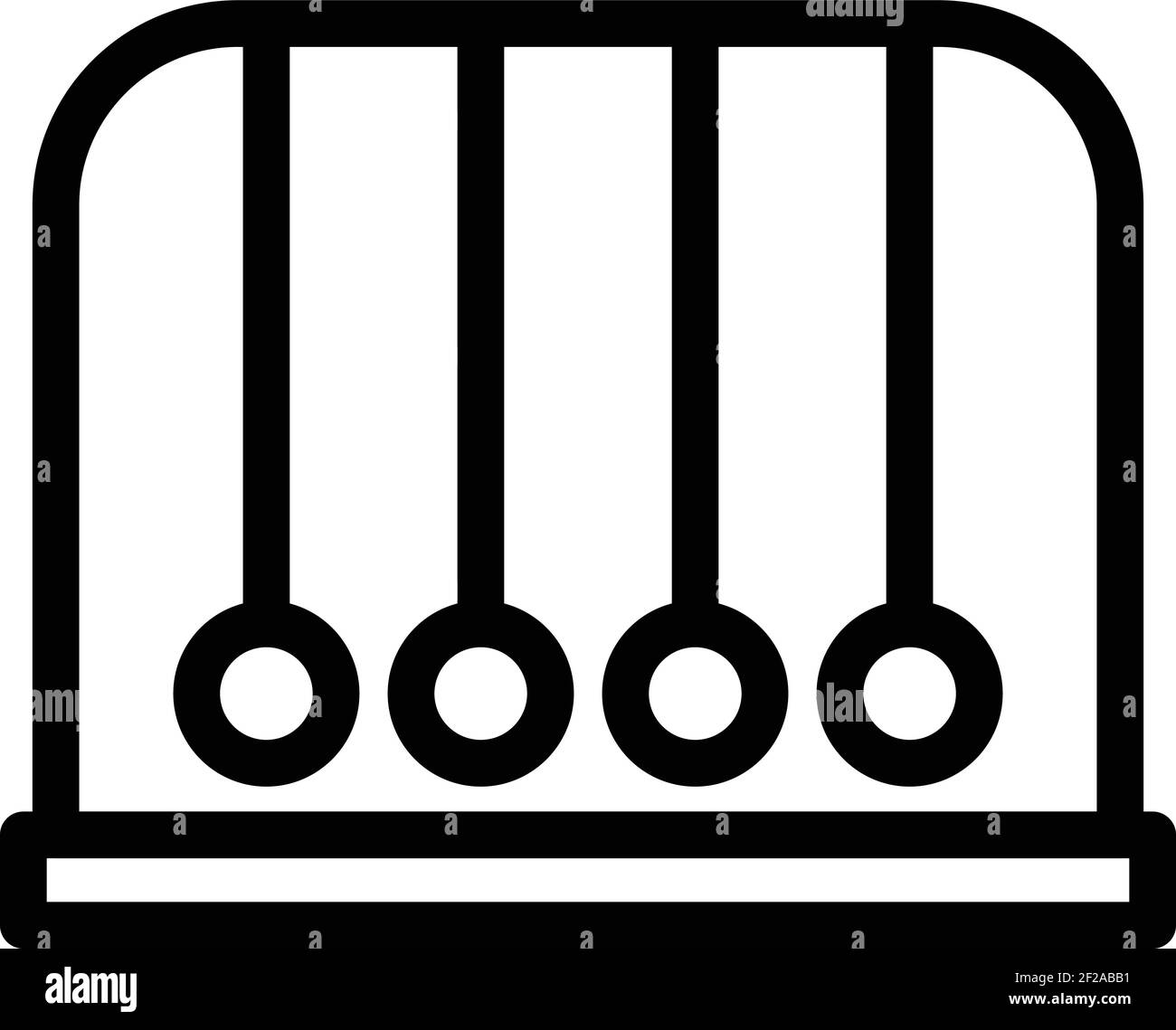 Newton balls icon. Outline Newton balls vector icon for web design ...