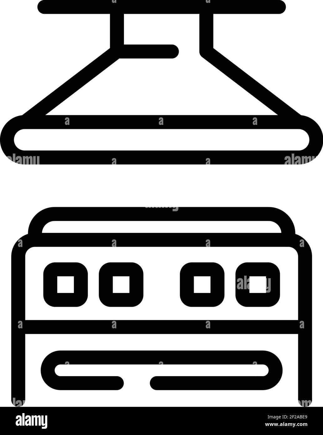 Kitchen stove icon. Outline kitchen stove vector icon for web design ...