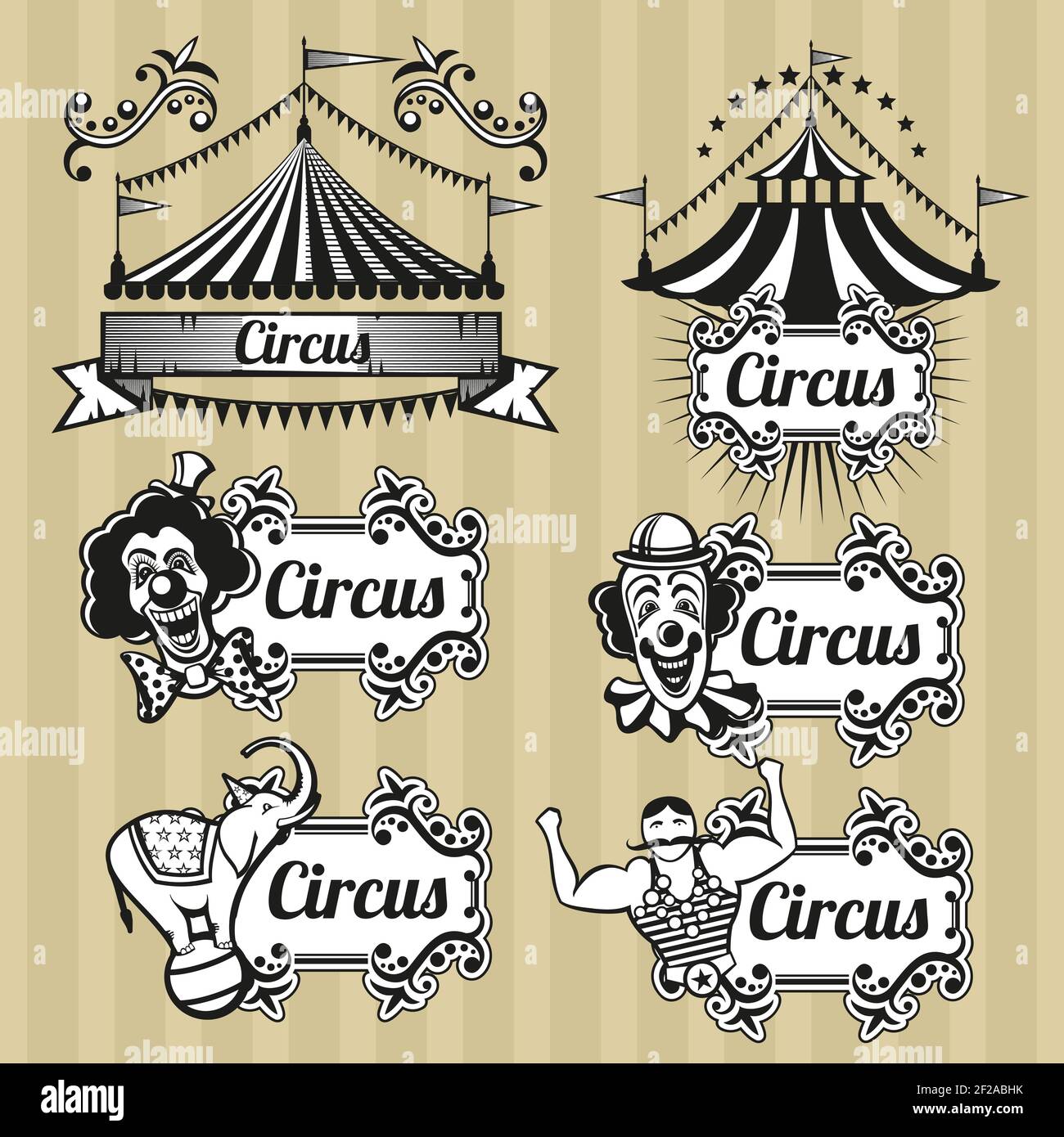 Circus logos Stock Vector Images - Alamy