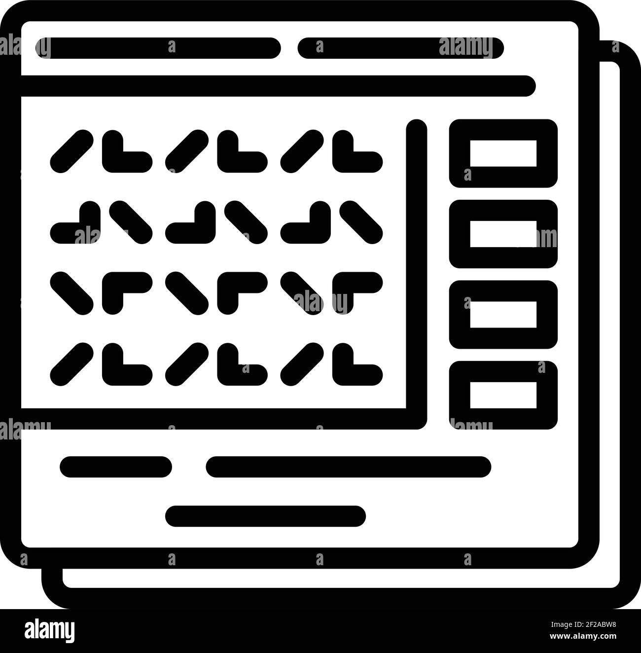 Screen Interface Icon Outline Screen Interface Vector Icon For Web