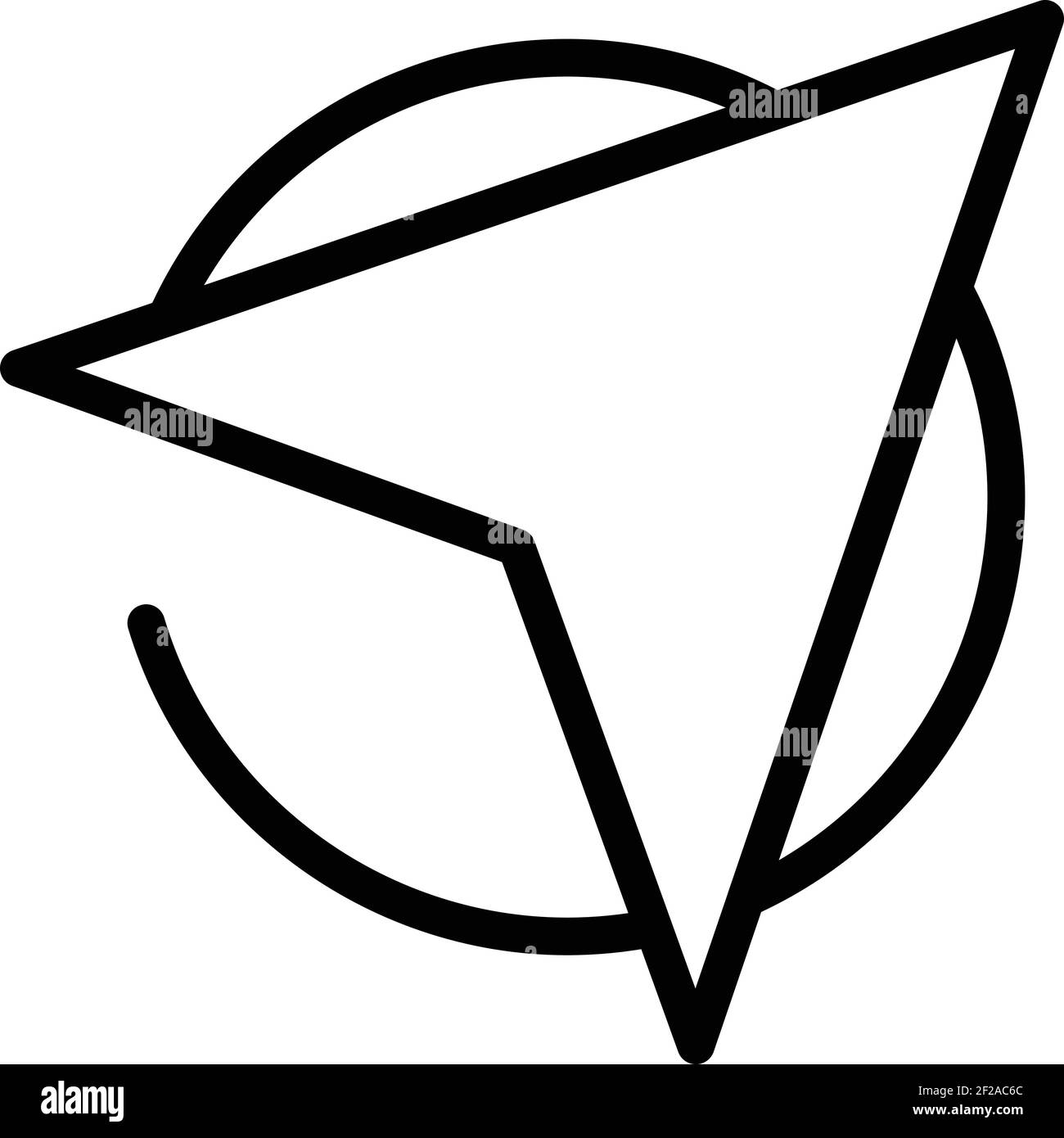 Plane sms interface icon. Outline Plane sms interface vector icon for ...