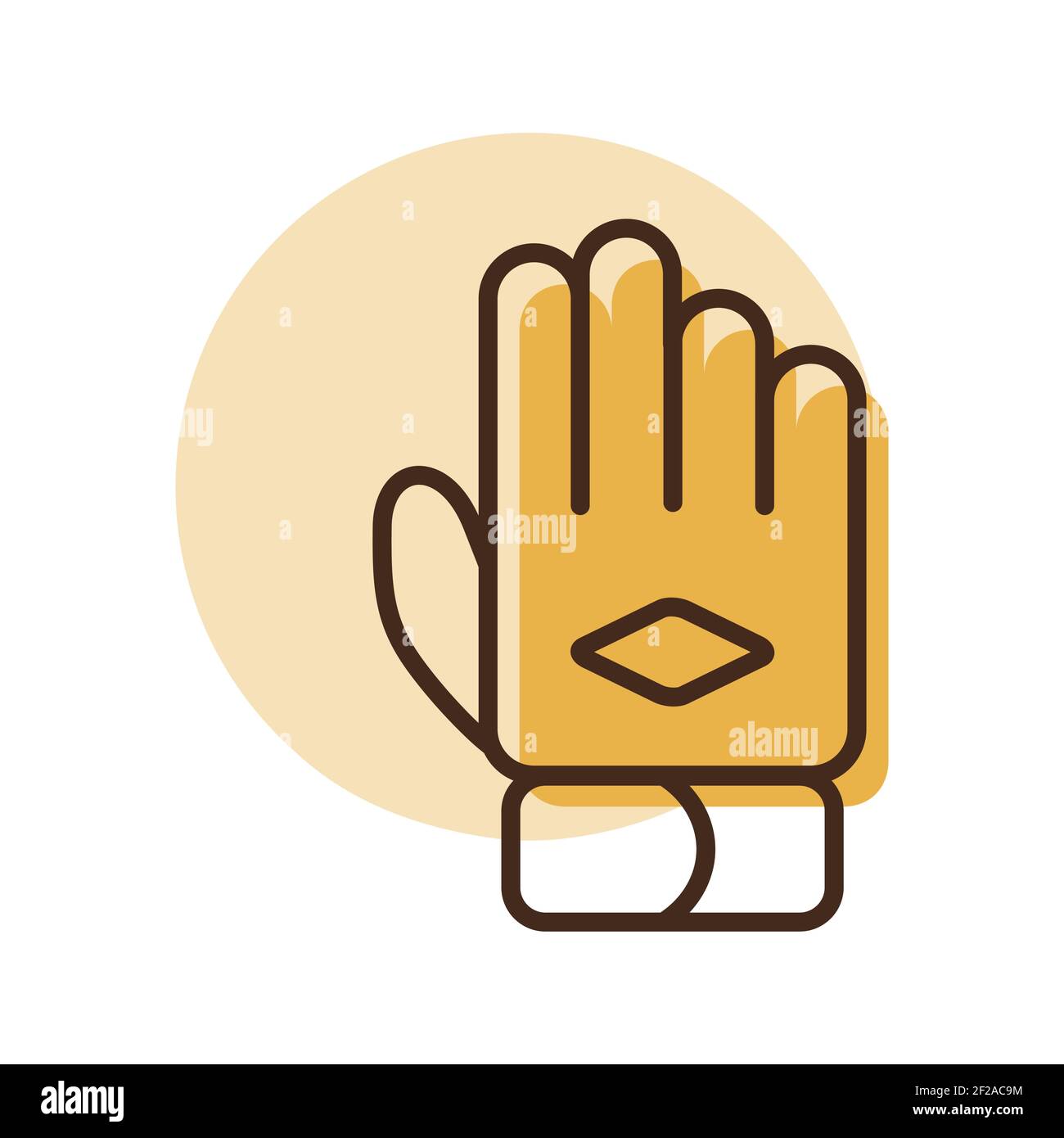 Work glove vector flat icon. Construction, repair and building. Graph ...