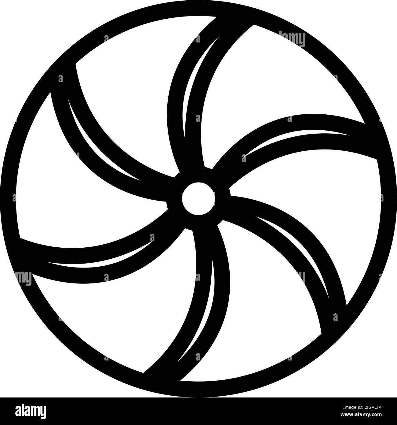 Perpetual motion circle icon. Outline perpetual motion circle vector ...