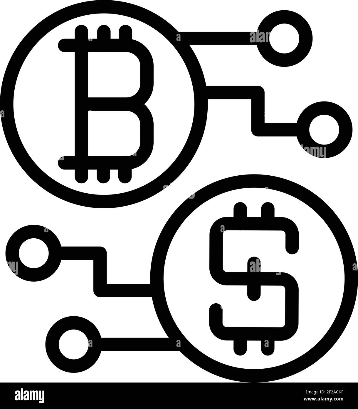 Blockchain scheme icon. Outline Blockchain scheme vector icon for web design isolated on white ...