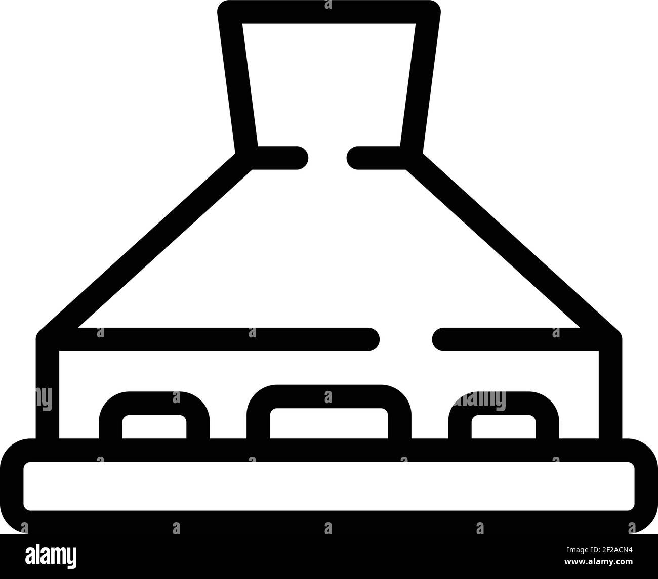 Kitchen hood icon. Outline kitchen hood vector icon for web design ...