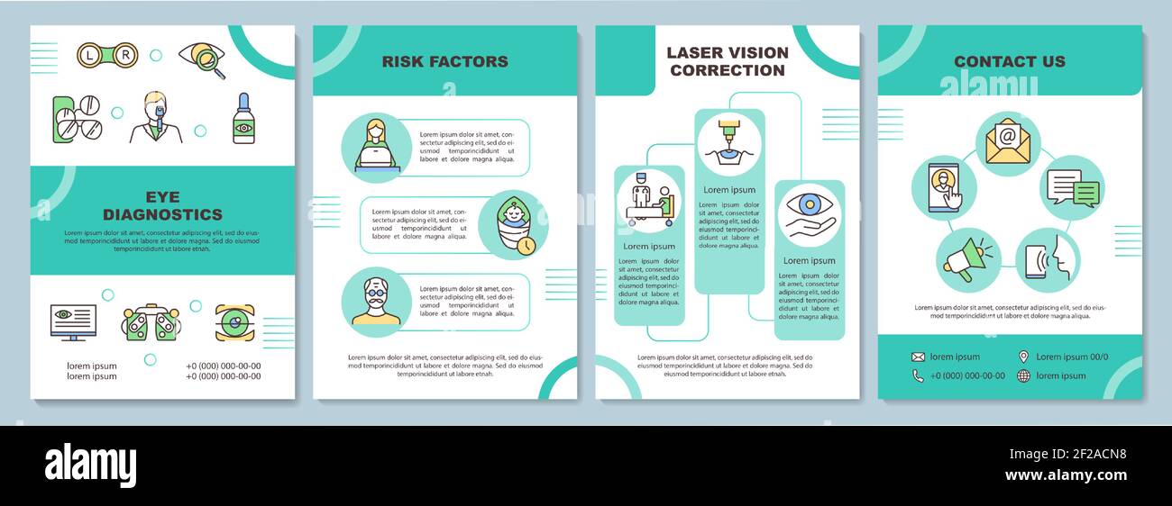Eye diagnostics brochure template Stock Vector Image & Art - Alamy