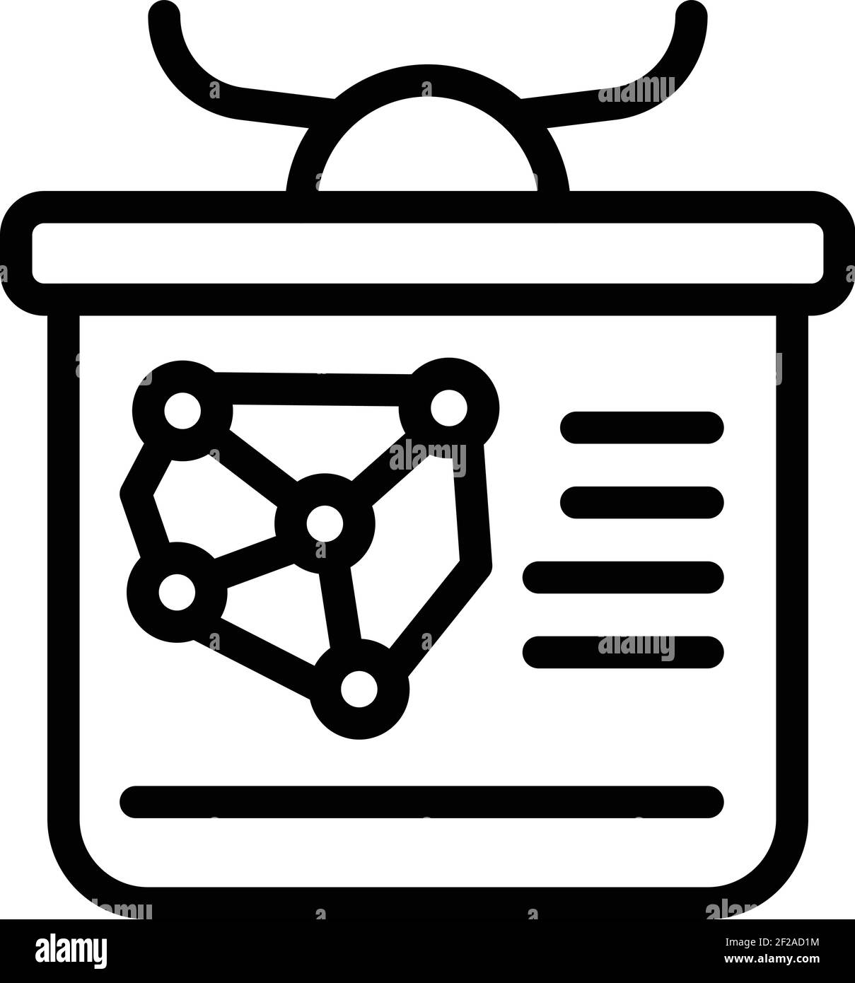 Research scientist id card icon. Outline Research scientist id card ...