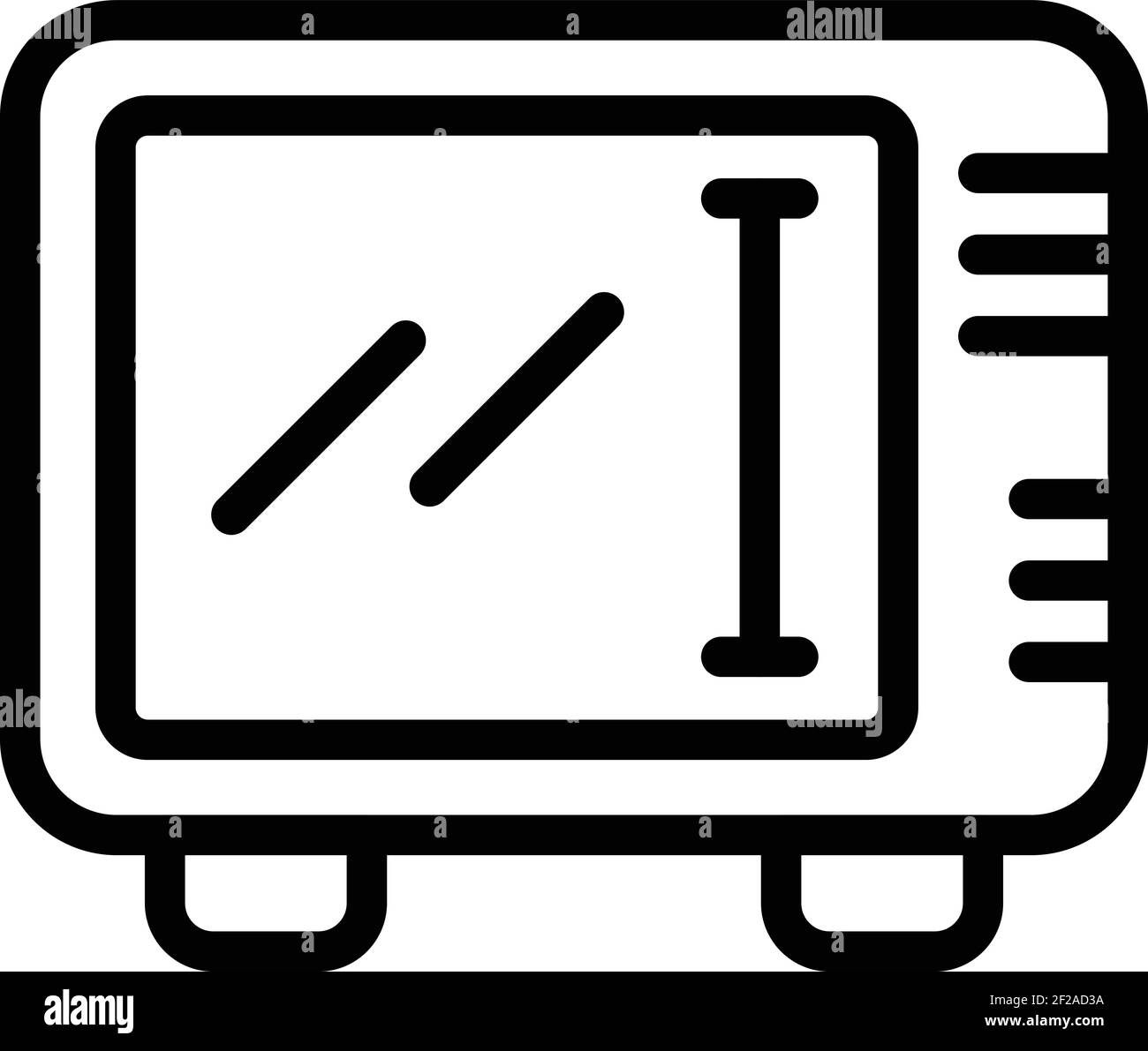 Electric oven icon. Outline Electric oven vector icon for web design ...