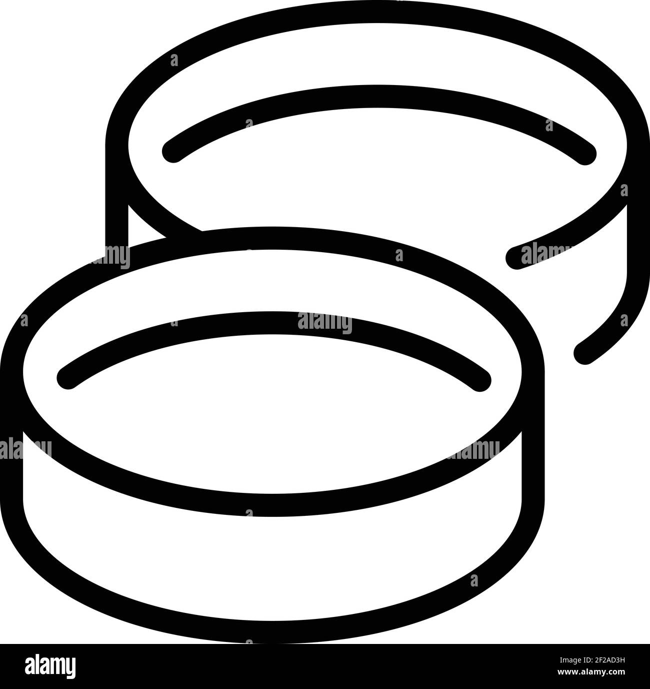Cookie molds circle icon. Outline Cookie molds circle vector icon for ...