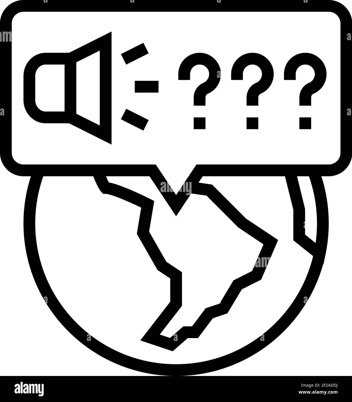 global question about goods line icon vector illustration Stock Vector ...