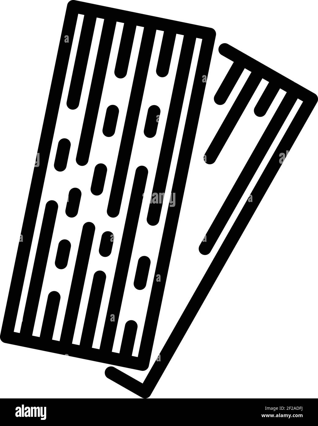 Plywood timber icon. Outline plywood timber vector icon for web design ...