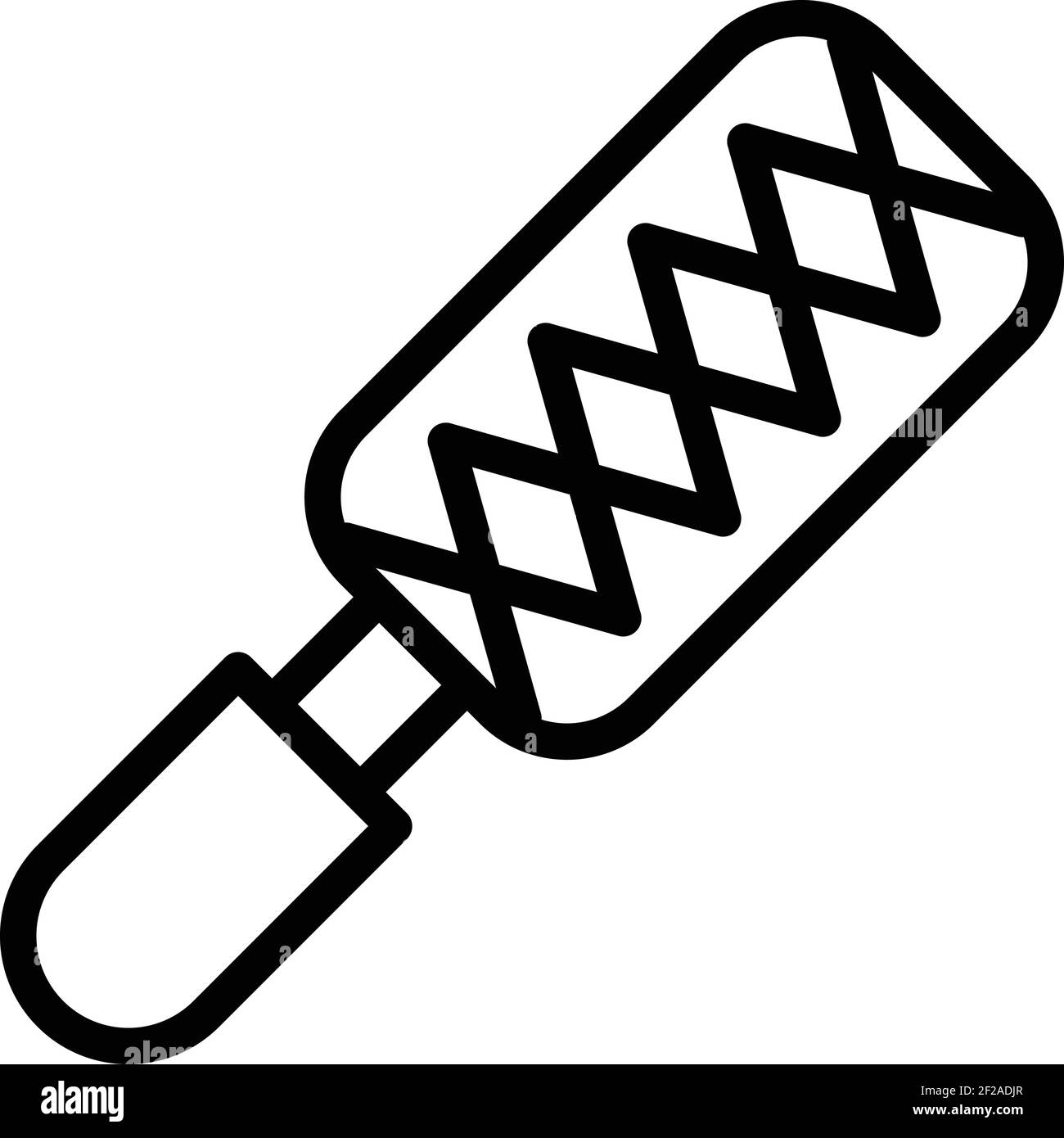 Cleaning nail file icon. Outline cleaning nail file vector icon for web ...