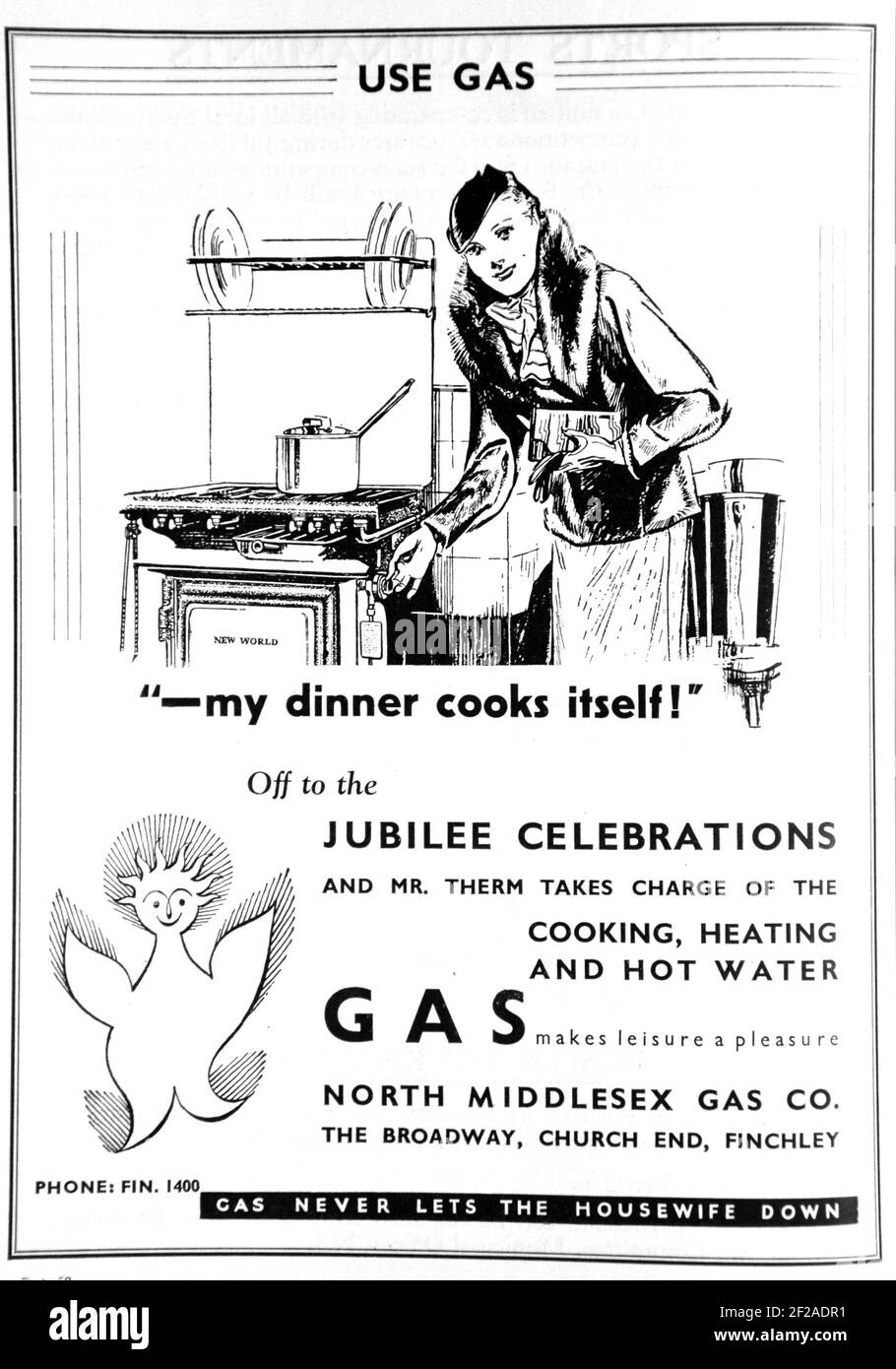 Gas advertisement 1930s hi-res stock photography and images - Alamy
