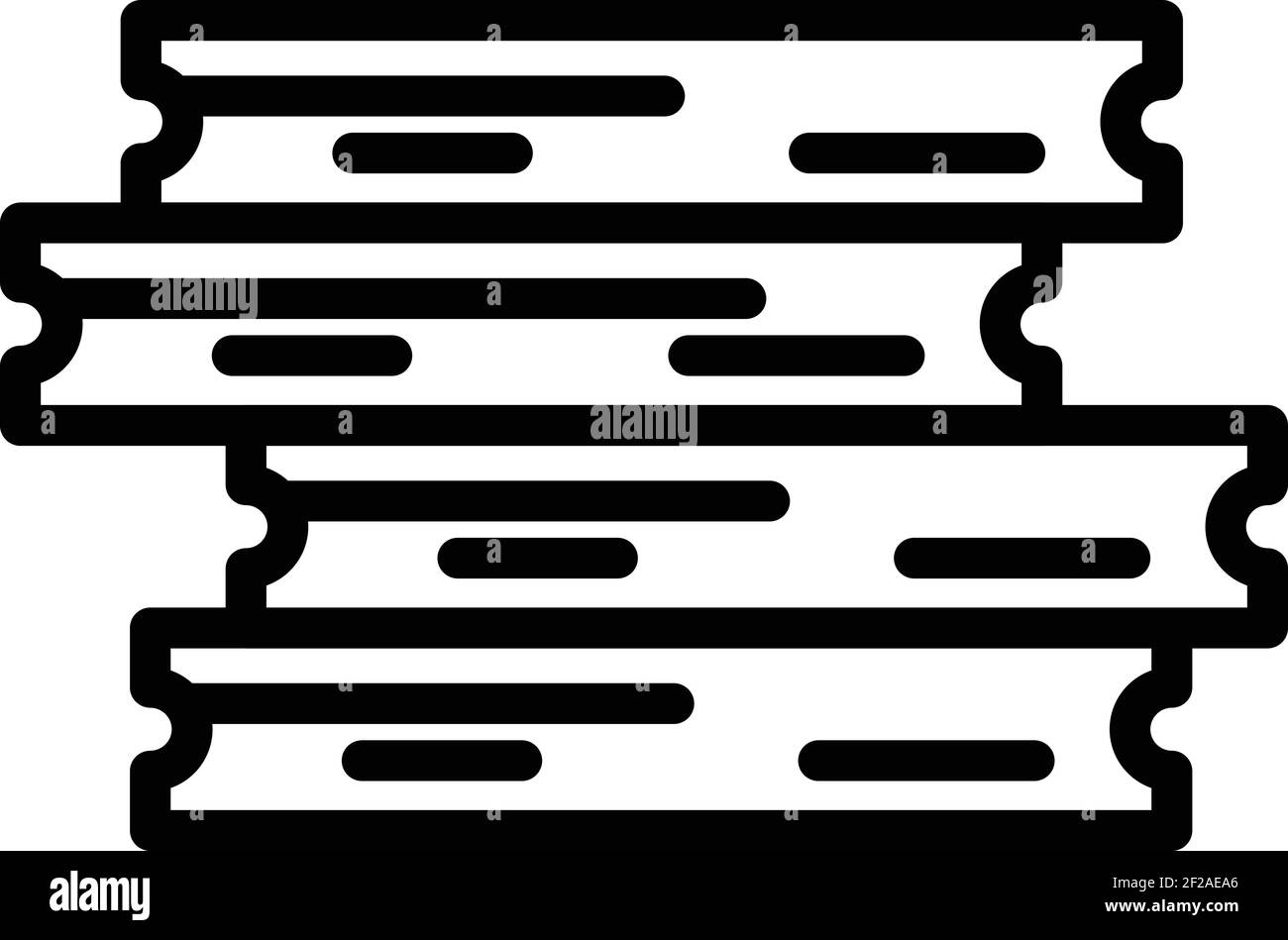 Plywood lumber icon. Outline plywood lumber vector icon for web design ...