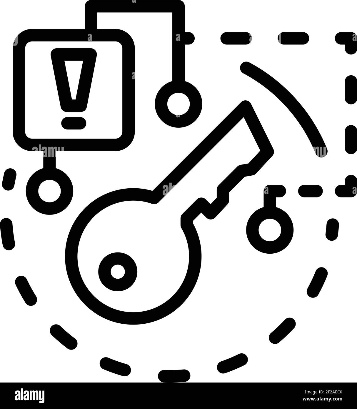 Risk malware icon. Outline risk malware vector icon for web design ...