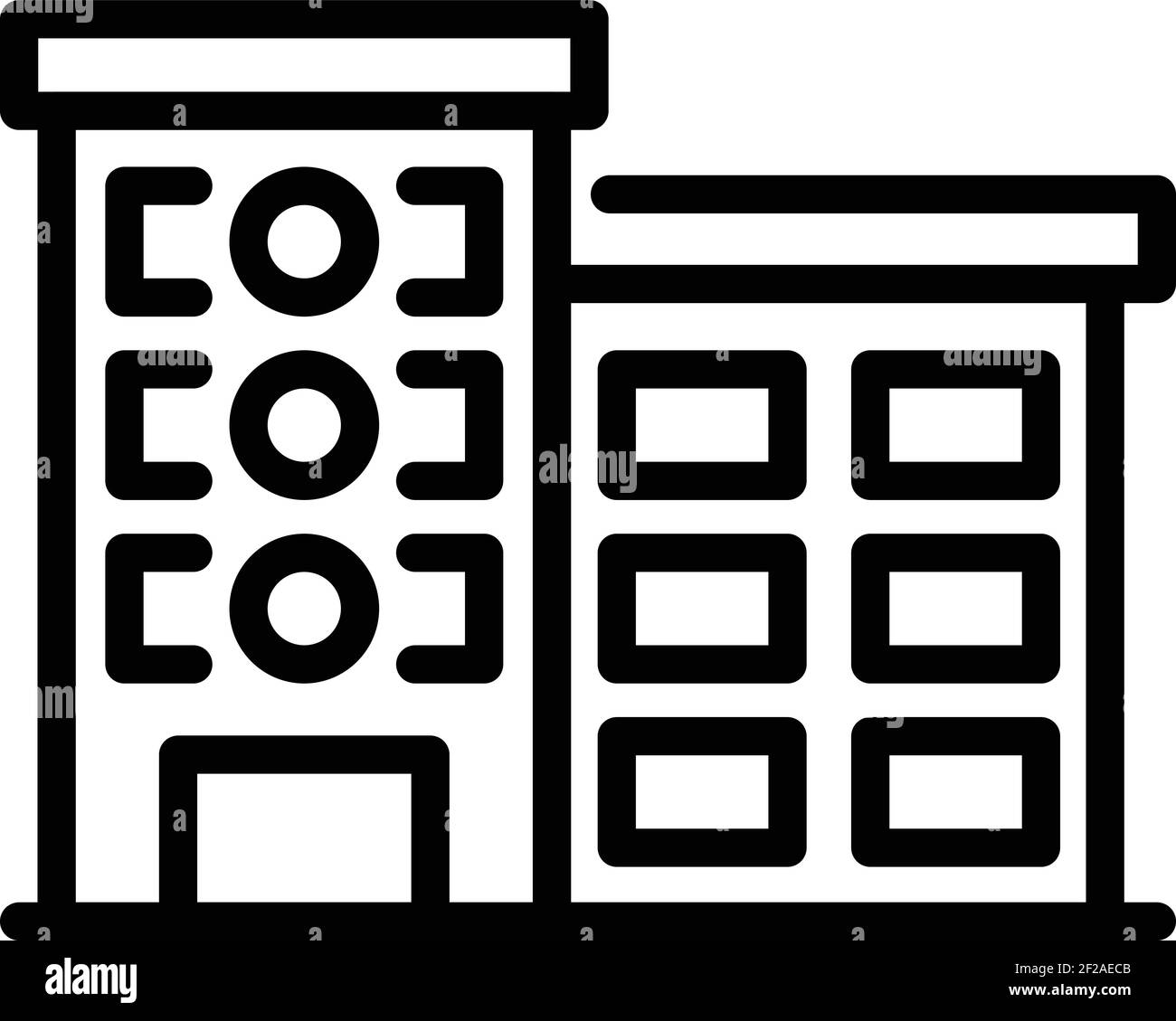 College campus icon. Outline College campus vector icon for web design ...