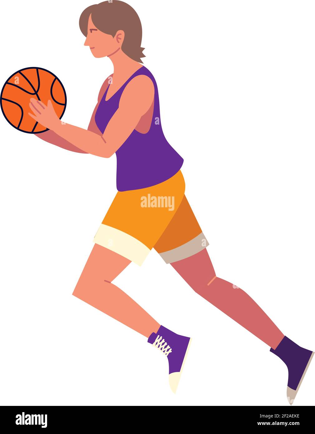 Female professional basketball Stock Vector Images - Alamy