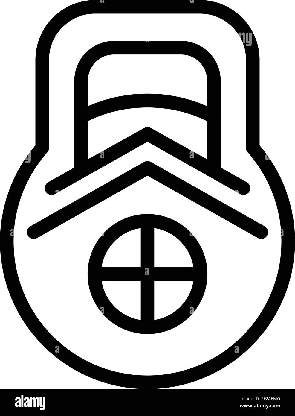 Health home gym icon. Outline Health home gym vector icon for web ...