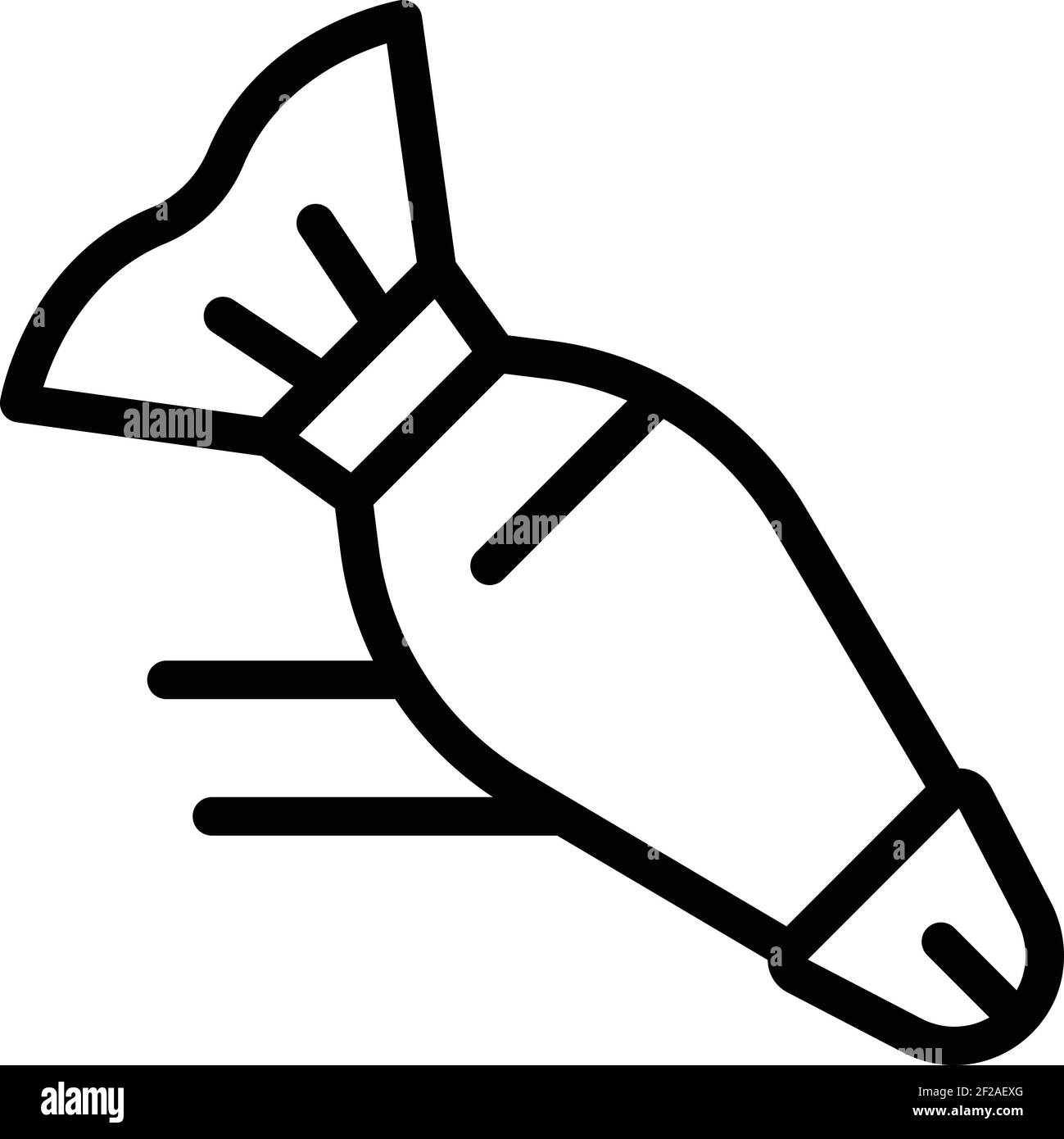 Cream cooking icon. Outline Cream cooking vector icon for web design ...