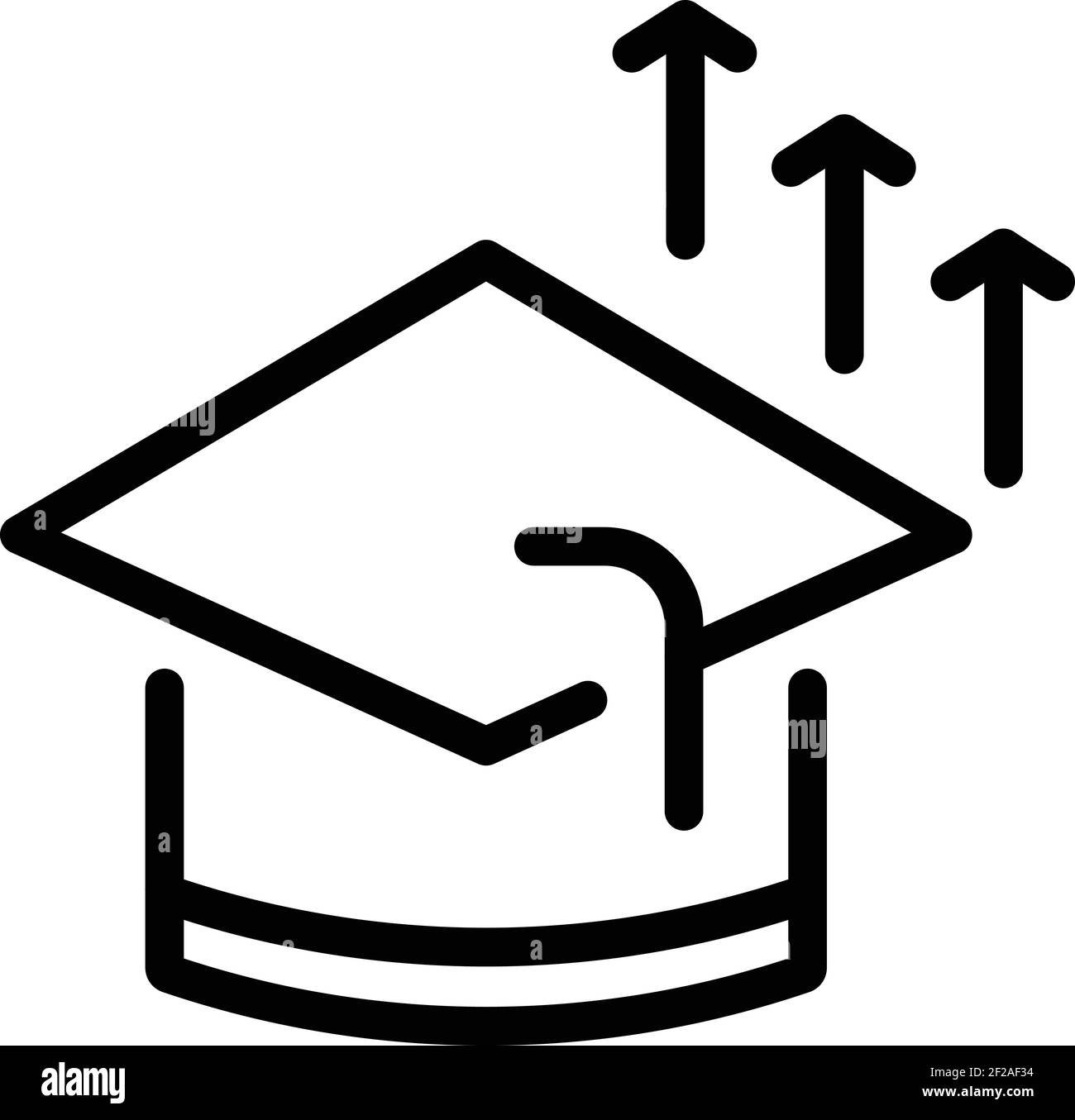 Student career icon. Outline student career vector icon for web design ...